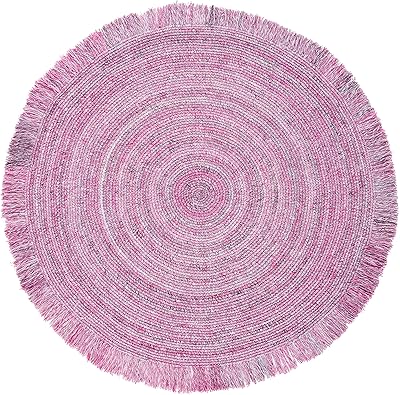 Amazon.com: COTTON CRAFT Jute Chindi Braid Rag Rug - Boho Farmhouse ...