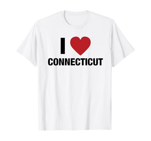 Amazon.com: I LOVE CONNECTICUT Shirt for men, women boys and girls ...