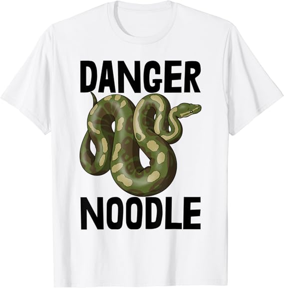 Danger Noodle Snake Shirts Python Slithering Tee Funny Snake T-Shirt ...
