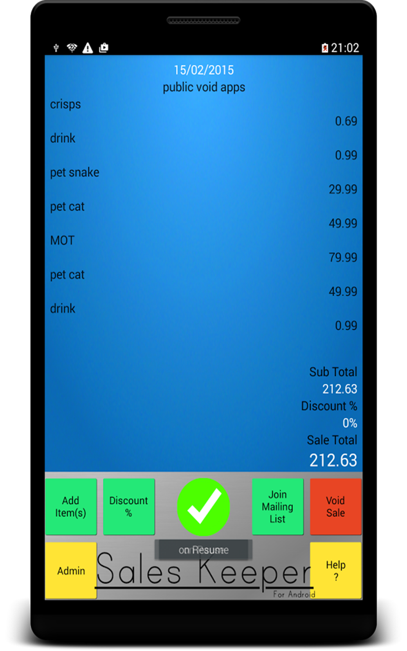 Sales Keeper - Mobile Till App - App on Amazon Appstore