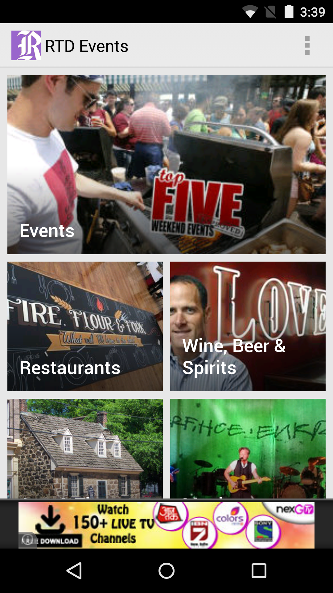 RTD Events & Features - App on Amazon Appstore