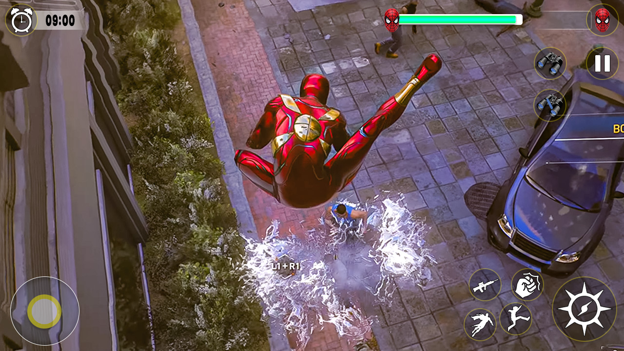 Spider Flying Rope Fighter Hero Game: Super Grand Open World Gangster ...