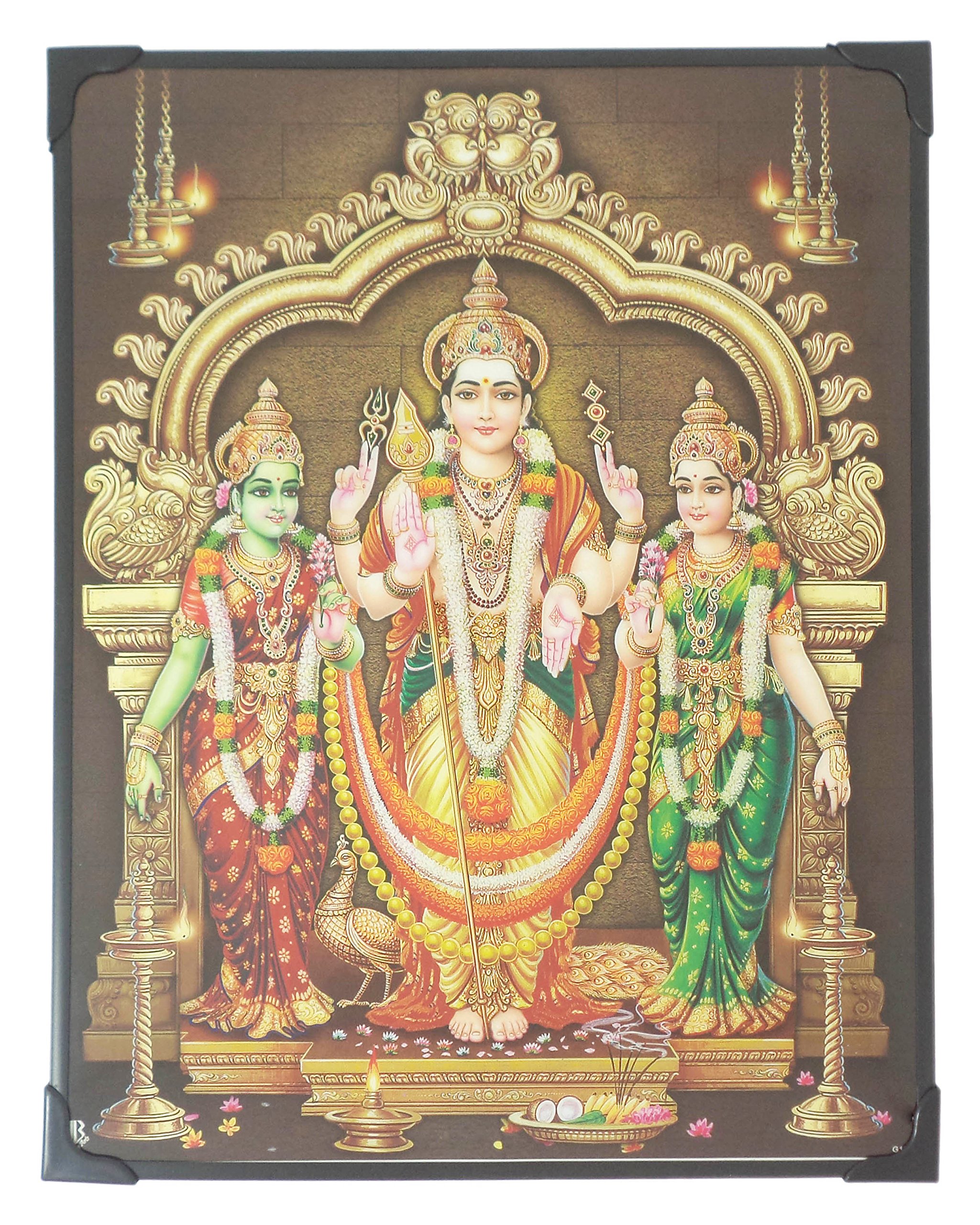 Buy Lord Murugan Photo Frame ( 29 cm x 22.5 cm x 1 cm ) / Wall Hangings ...