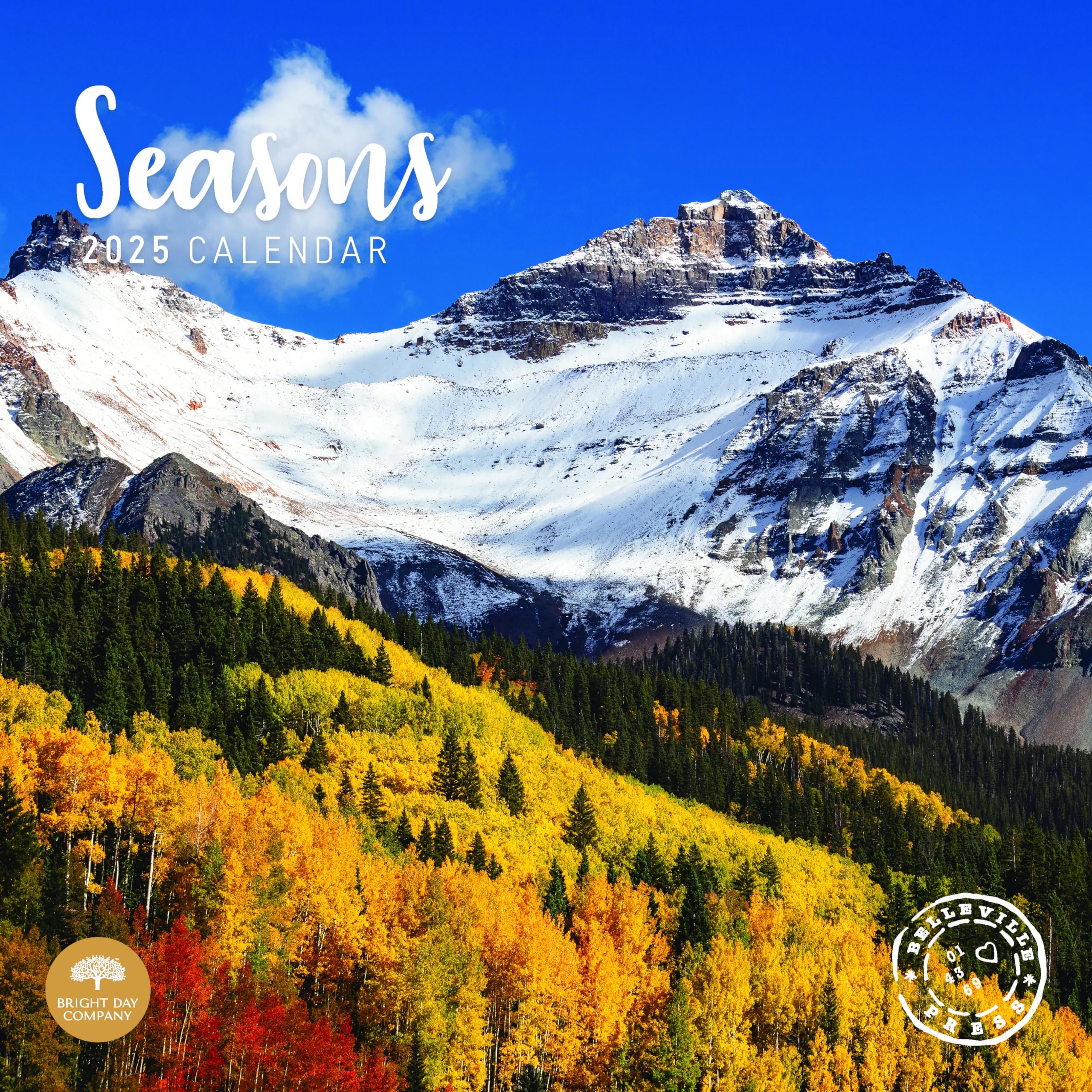 2025 Seasons Monthly Wall Calendar by Bright Day, 12 x 12 Inch : Amazon ...
