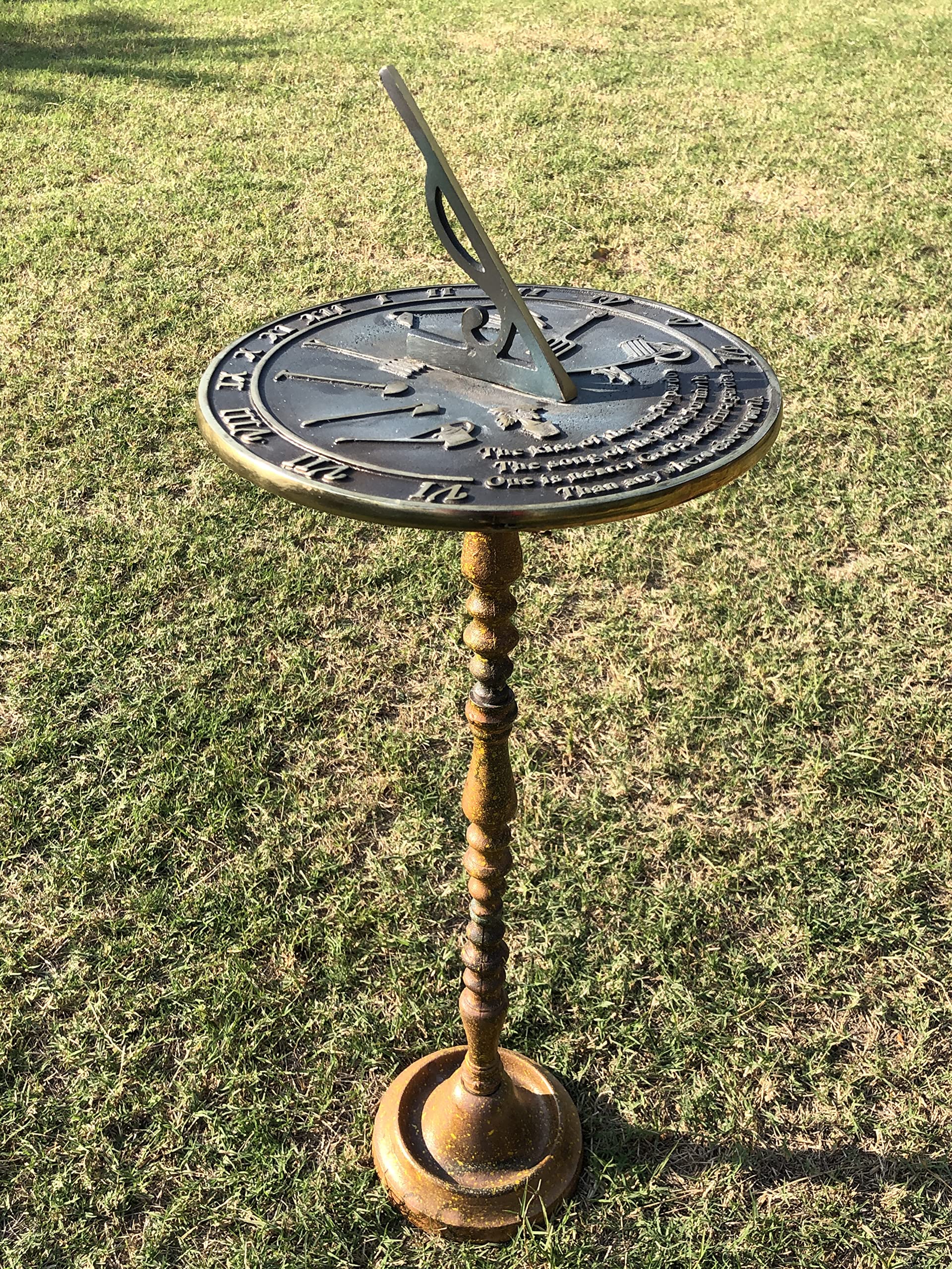 Amazon.com: REDSKY TRADER Garden Sundials Pedestal Display Stand Indoor ...