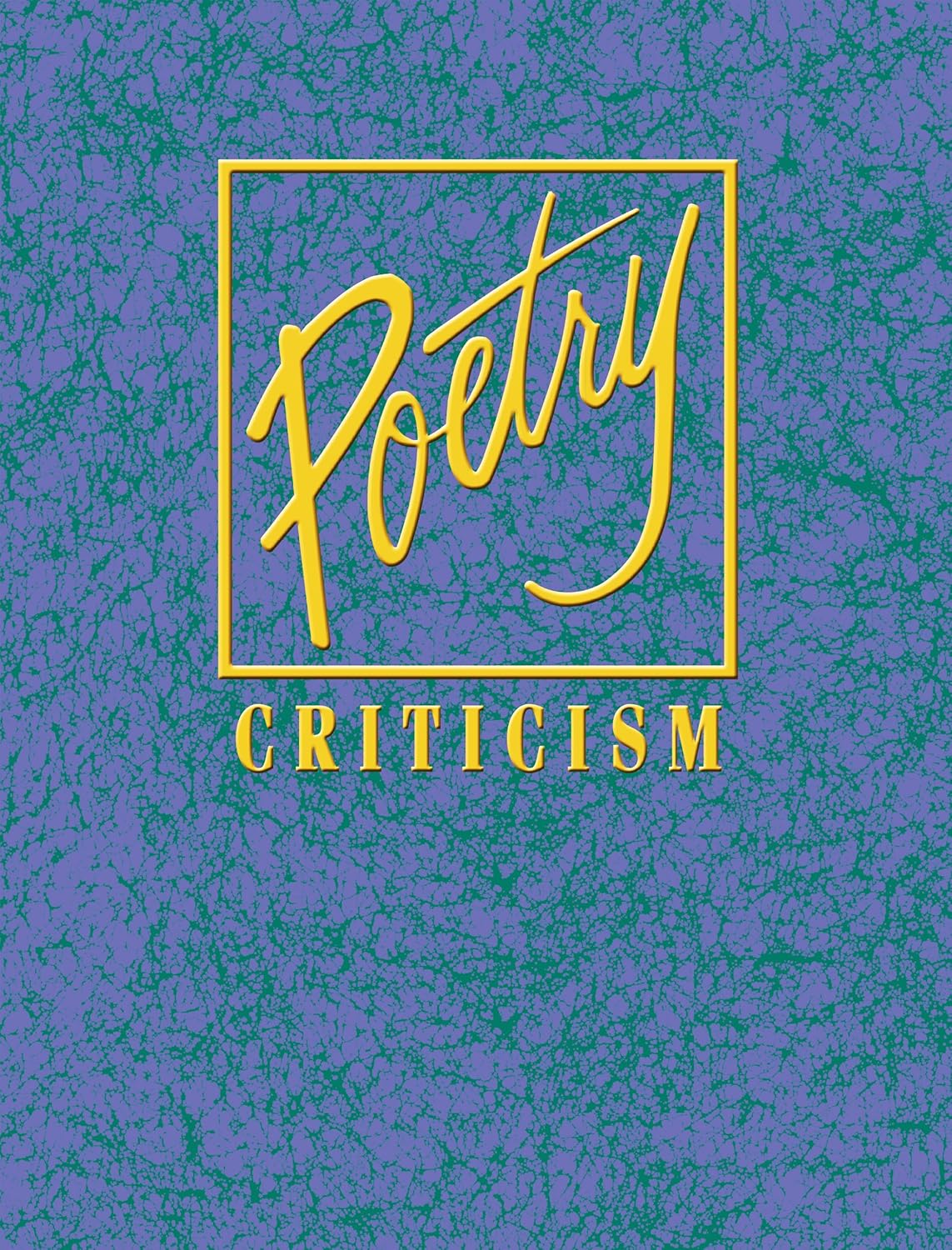 Amazon.com: Poetry Criticism (Poetry Criticism, 166): 9781569956359 ...