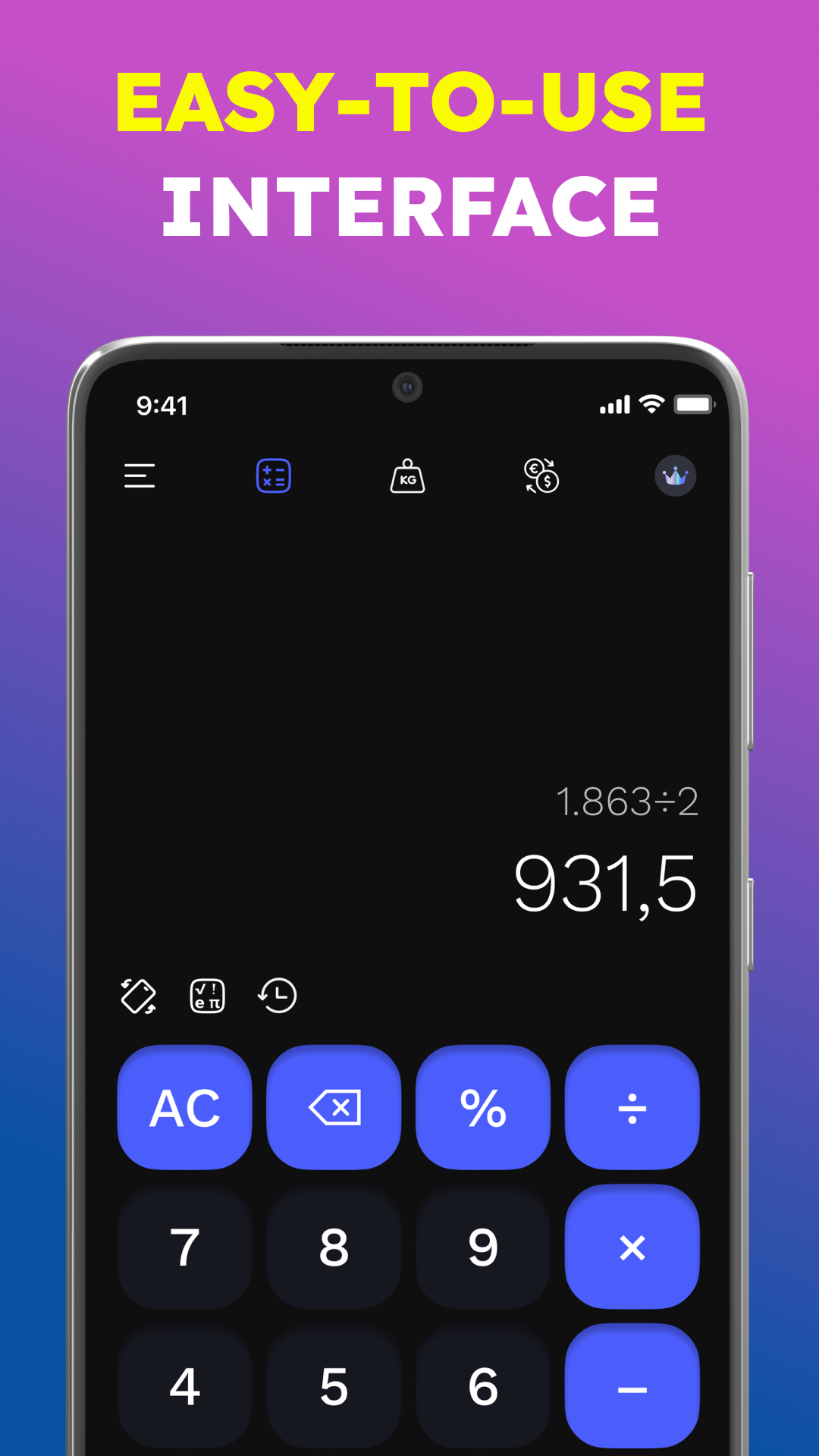 All In One Calculator for Android: Unit, Currency Converter, Widget ...