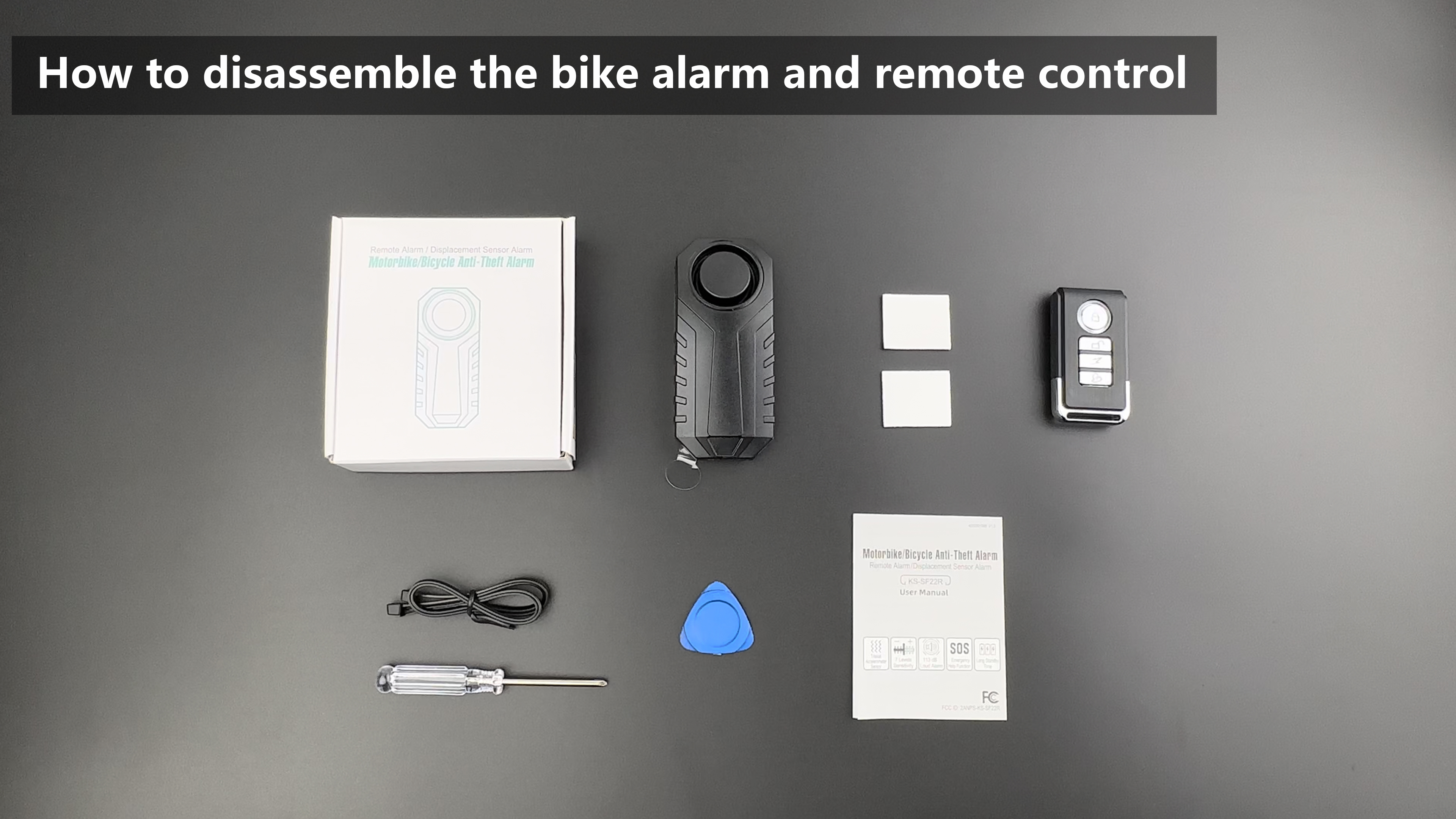 Watch How to disassemble the bike alarm and remote control on Amazon Live