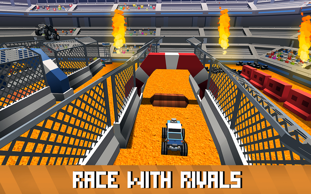 Blocky Monster Truck: Stunts Arena - App on Amazon Appstore