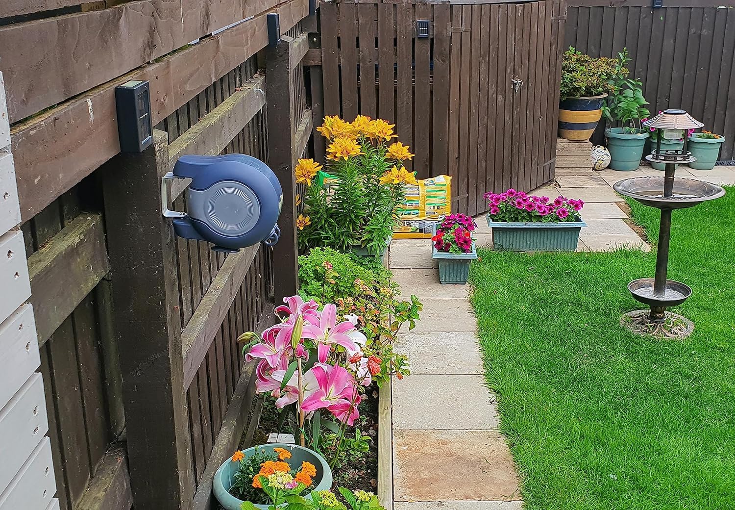 myAIMS 26m Retractable Double Clothes Drying Line, Wall-Mounted Heavy ...