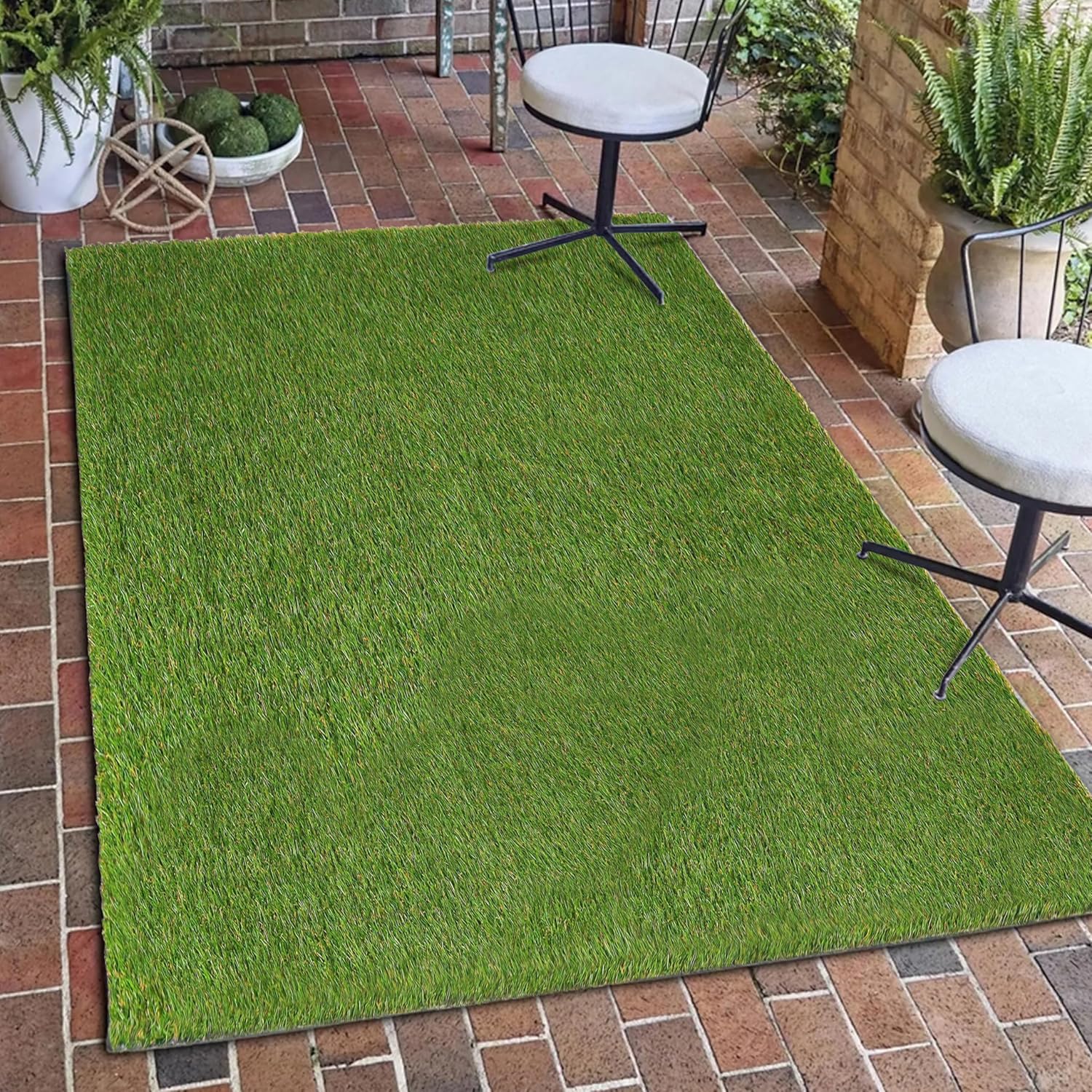Amazon.com: Superior Artificial Grass Indoor/Outdoor Area Rug, Faux ...