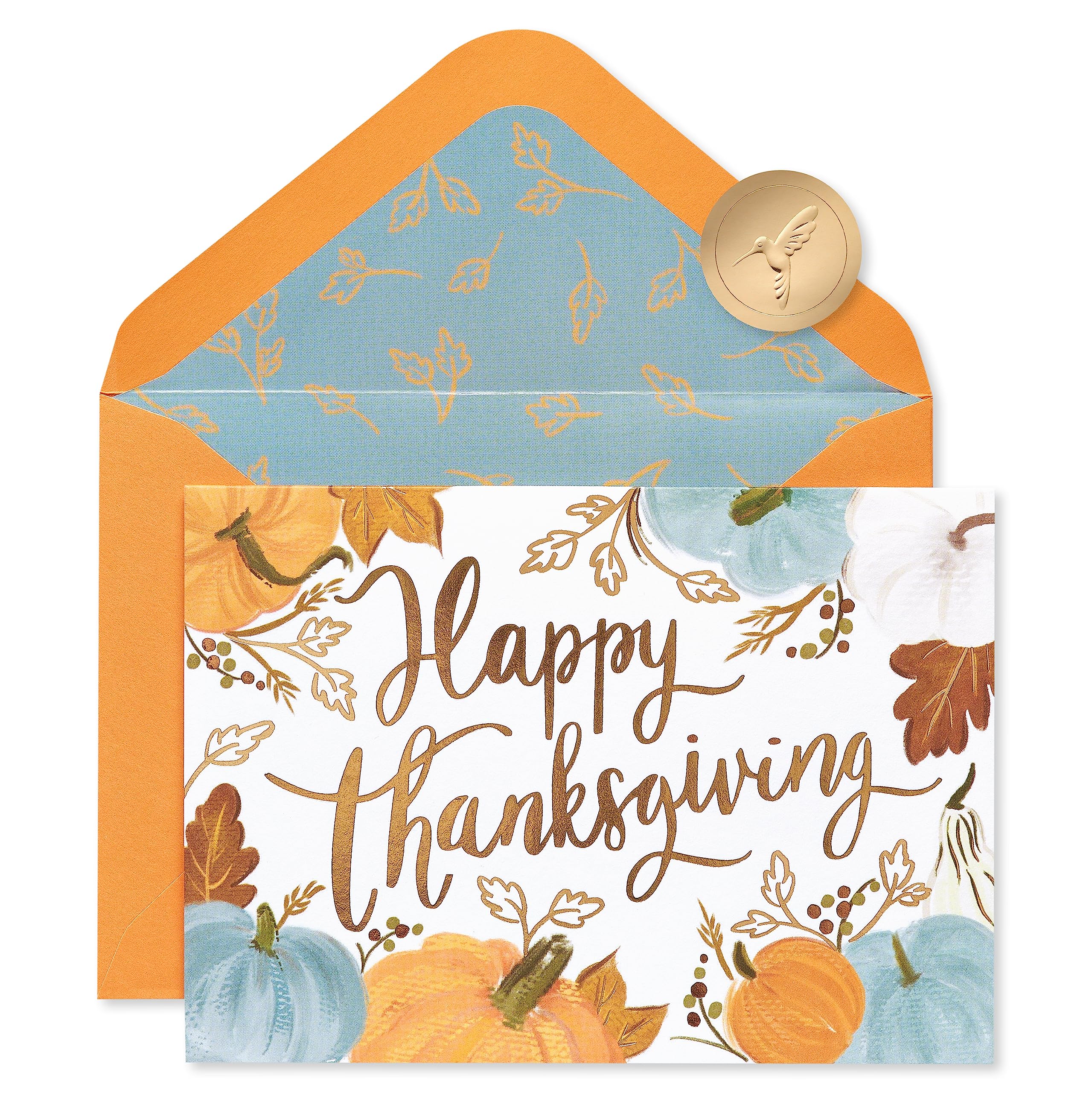 Amazon.com : Papyrus Thanksgiving Card (Warmth and Happiness) : Office ...