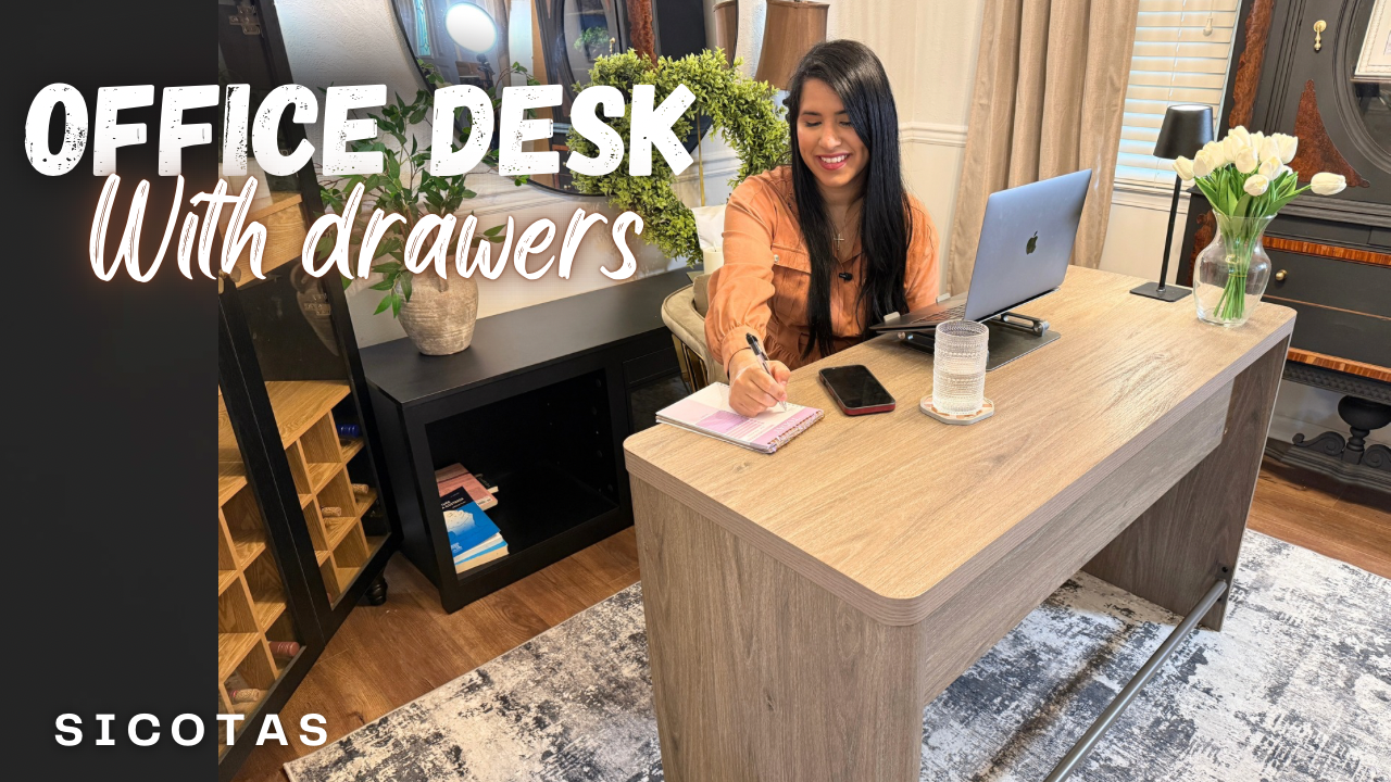 Watch Super sturdy and beautiful office desk with drawers on Amazon Live
