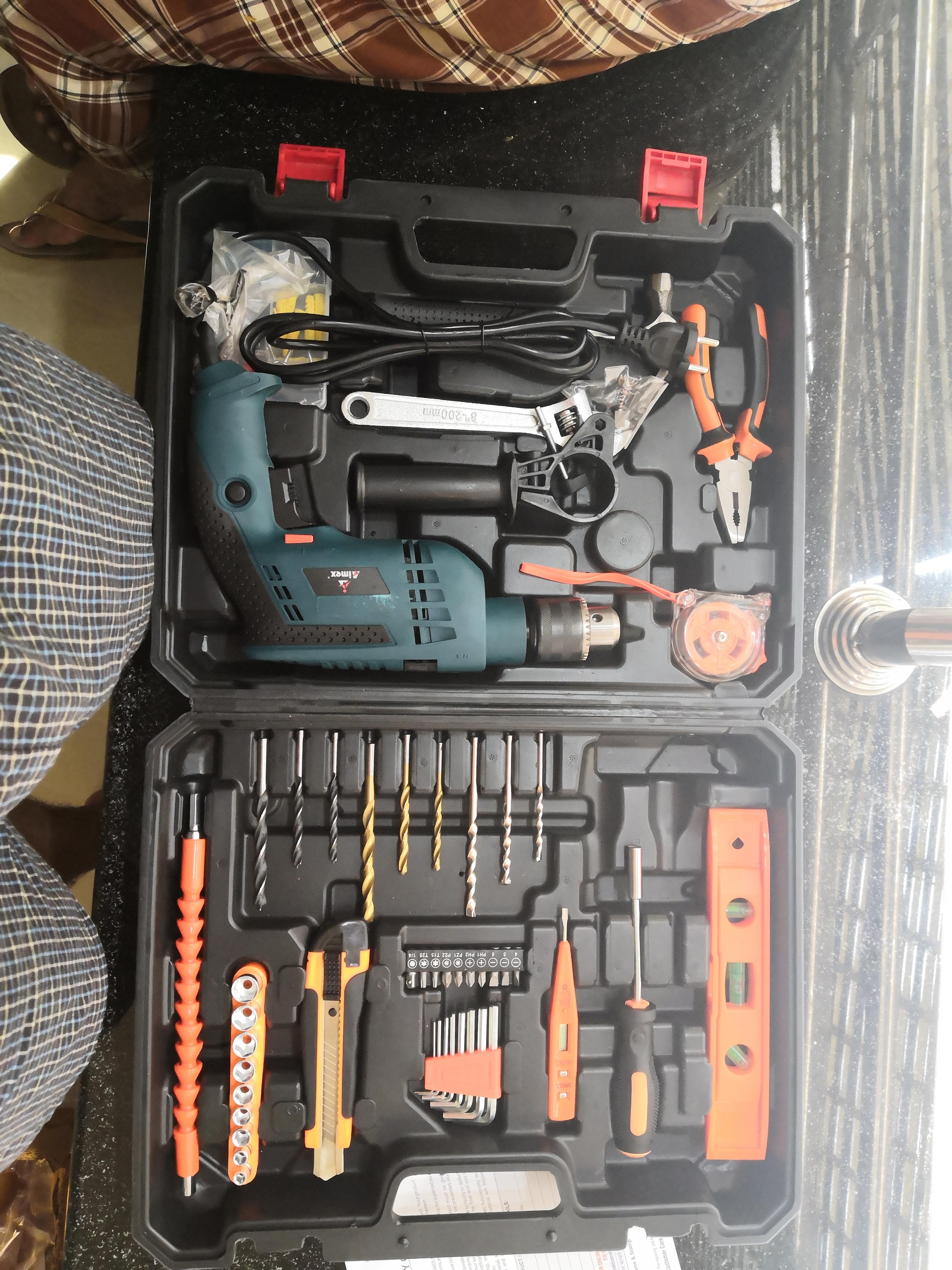 Aimex MS and Plastic 650W Professional Tool Kit with Drill Machine for ...