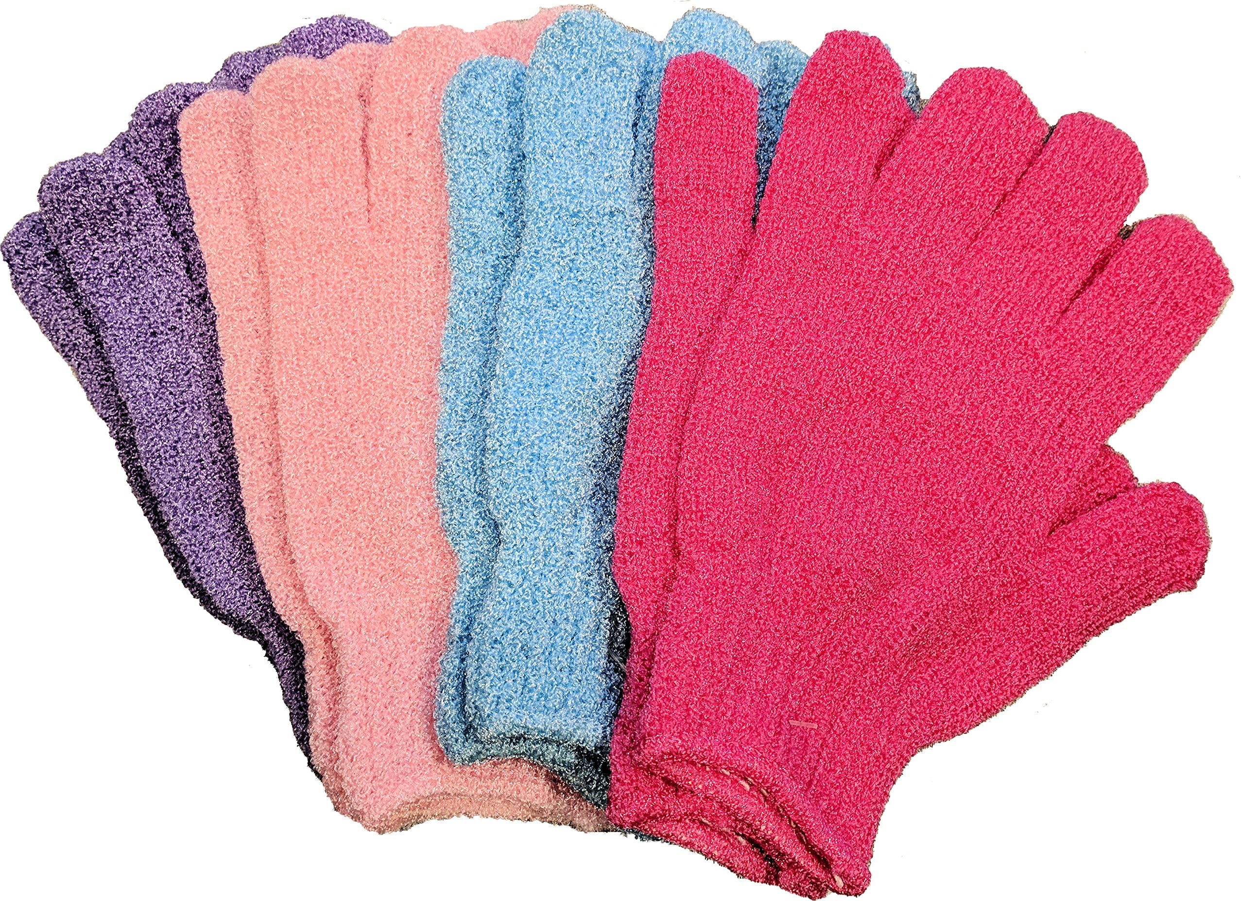 Amazon.com : 12 Pairs Double Sided Exfoliating Gloves Body Scrubber ...