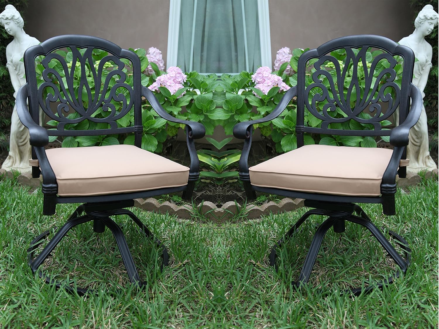 Amazon.com: GrandPatioFurniture.com 2 CBM Elisabeth Collection 2 Cast ...