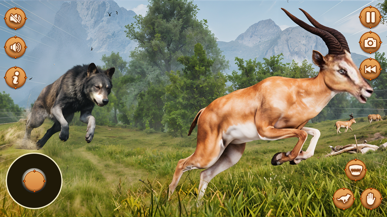 Wolf Simulator: Wild Animal Jungle Adventure War Online Wolf Games ...