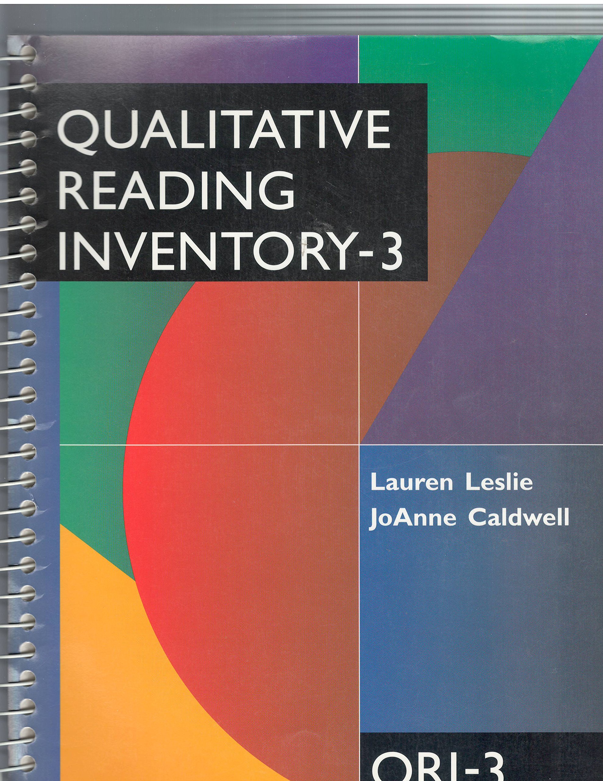 Amazon.com: Qualitative Reading Inventory-3 (3rd Edition): 9780321037862: Leslie, Lauren ...