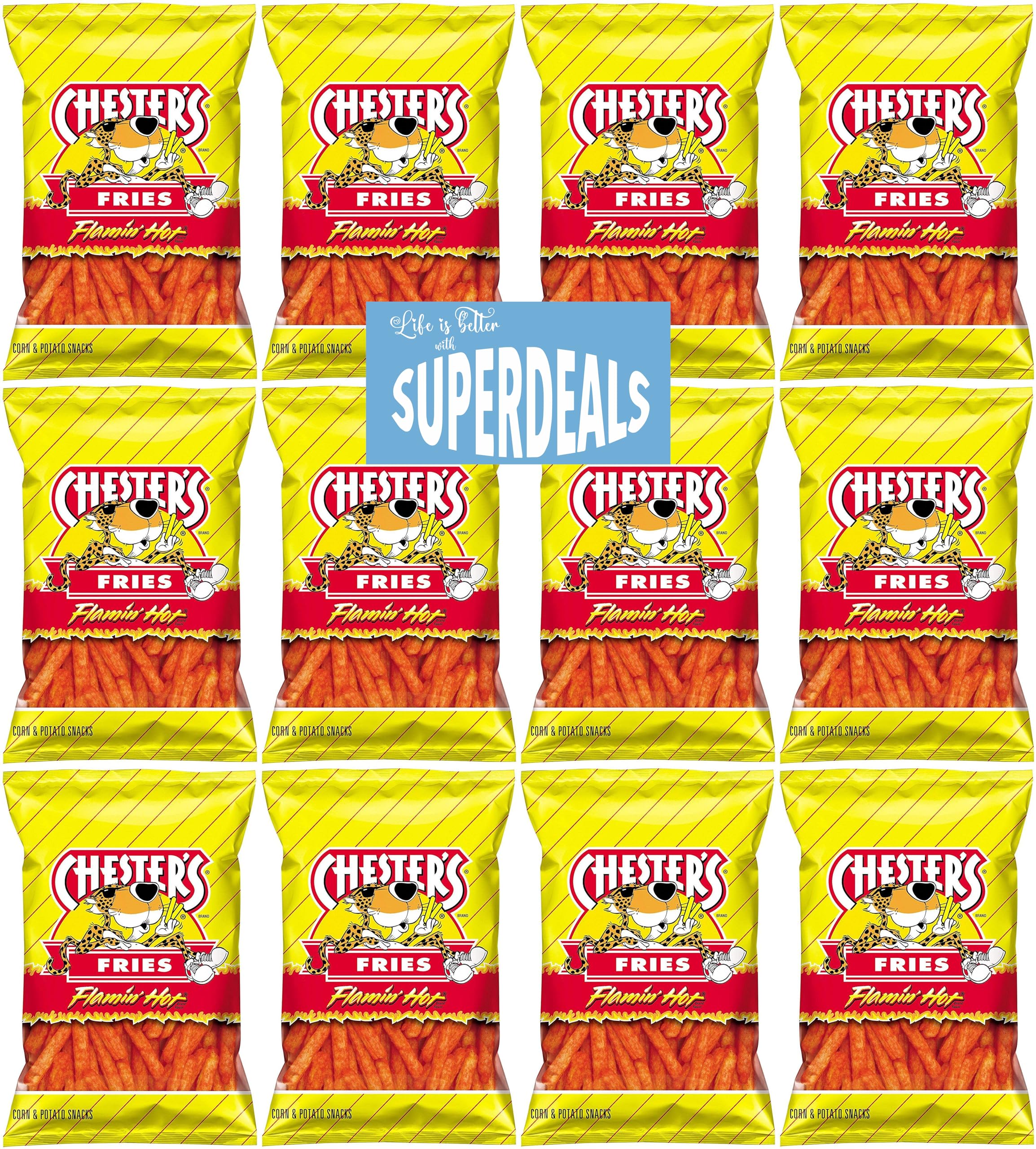 Amazon.com: Chesters Flamin' Hot Fries | Value Pack Bundled by ...