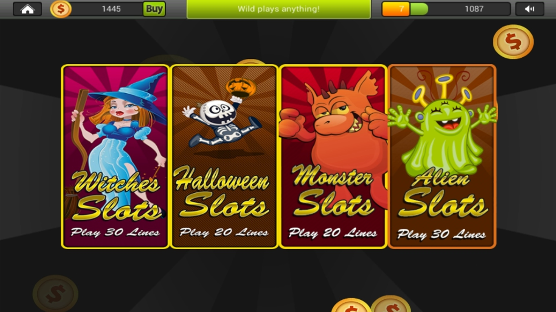 Witches, Monsters & Mars Bubble Attack Casino Slot Machines for Android ...