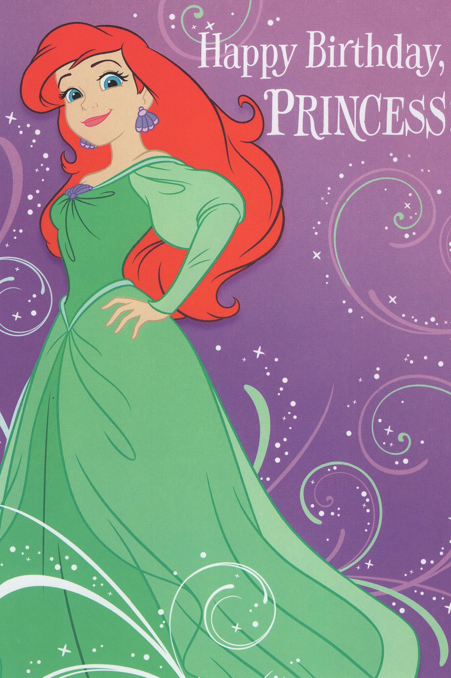 Amazon.com : Ariel Happy Birthday Card - Happy Birthday, PRINCESS ...