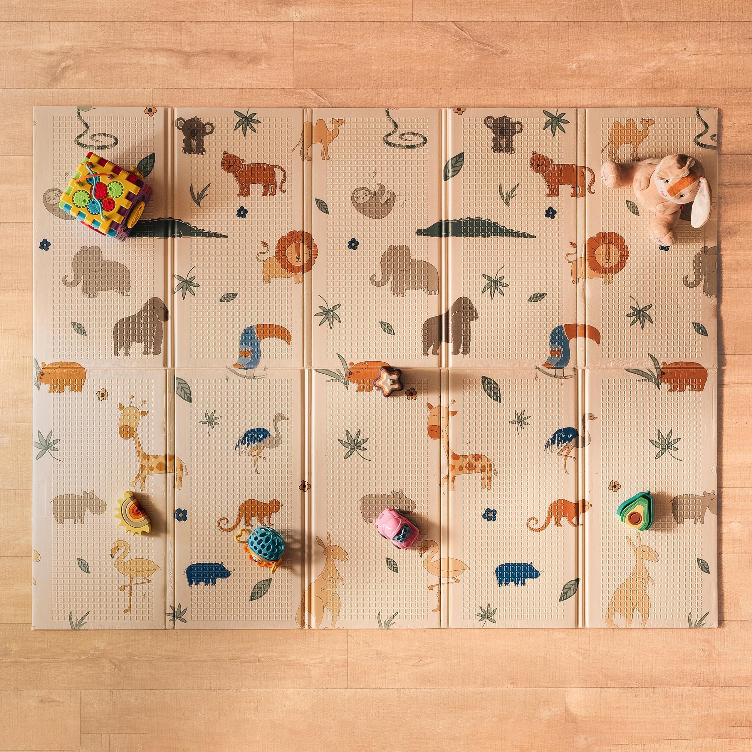 Amazon.com : Baby Care Play Mat (Large, Playful - Busy Farm) 82'' x 55 ...