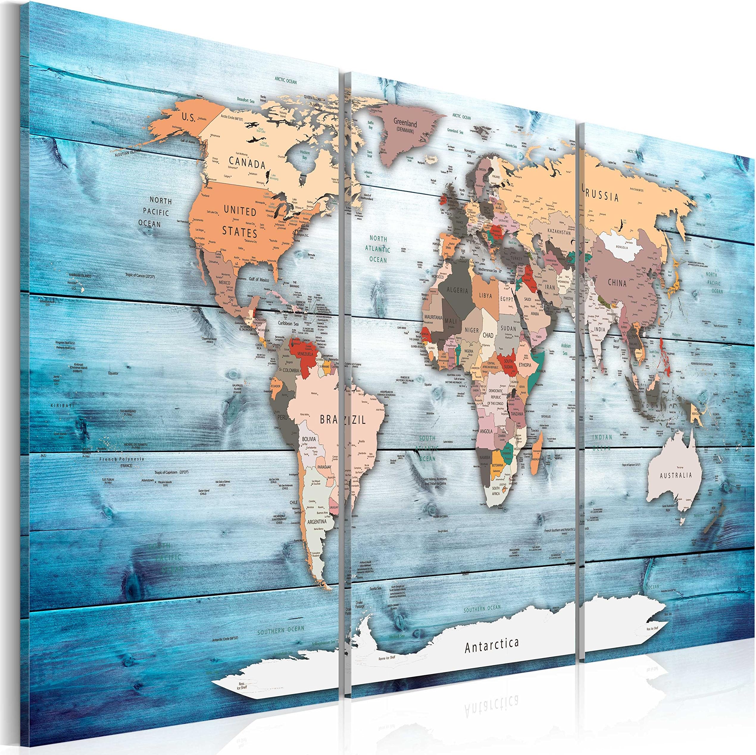 Giant World Map Mural – Mega-Map Of The World - Classic Tones - 232 x ...