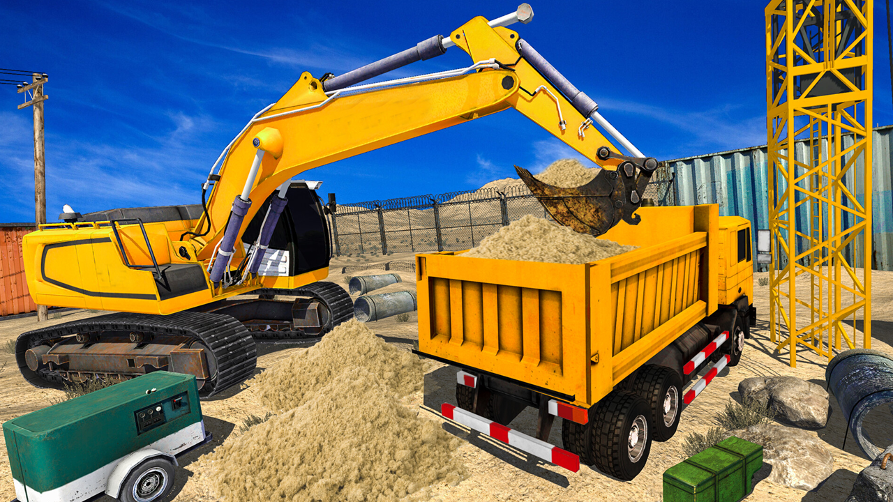 Grand Excavator City Road Construction Simulator Game: Heavy Truck ...