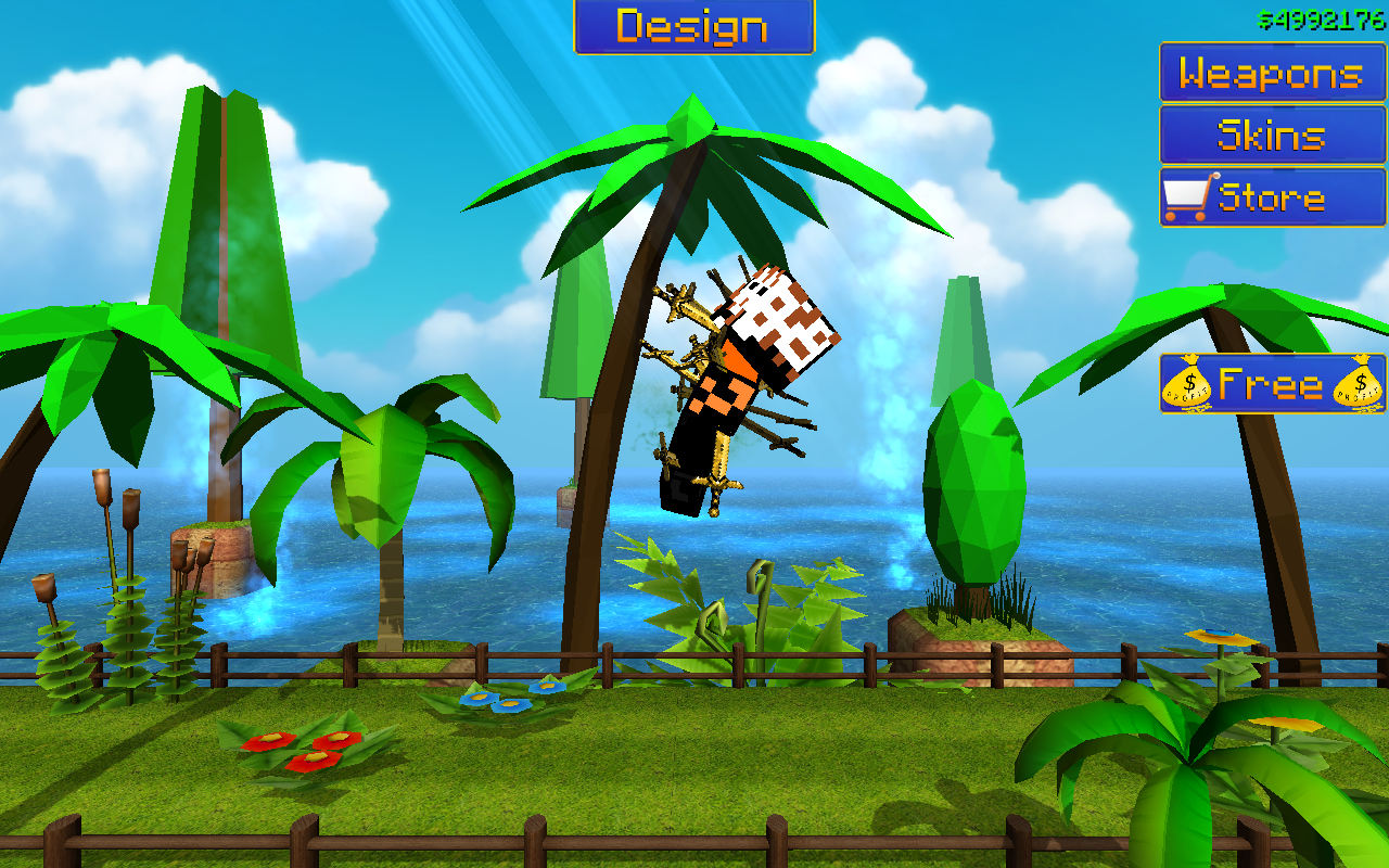 Pixel Tap - Kick the Pixel Blockhead with Minecraft Skins Designer ...