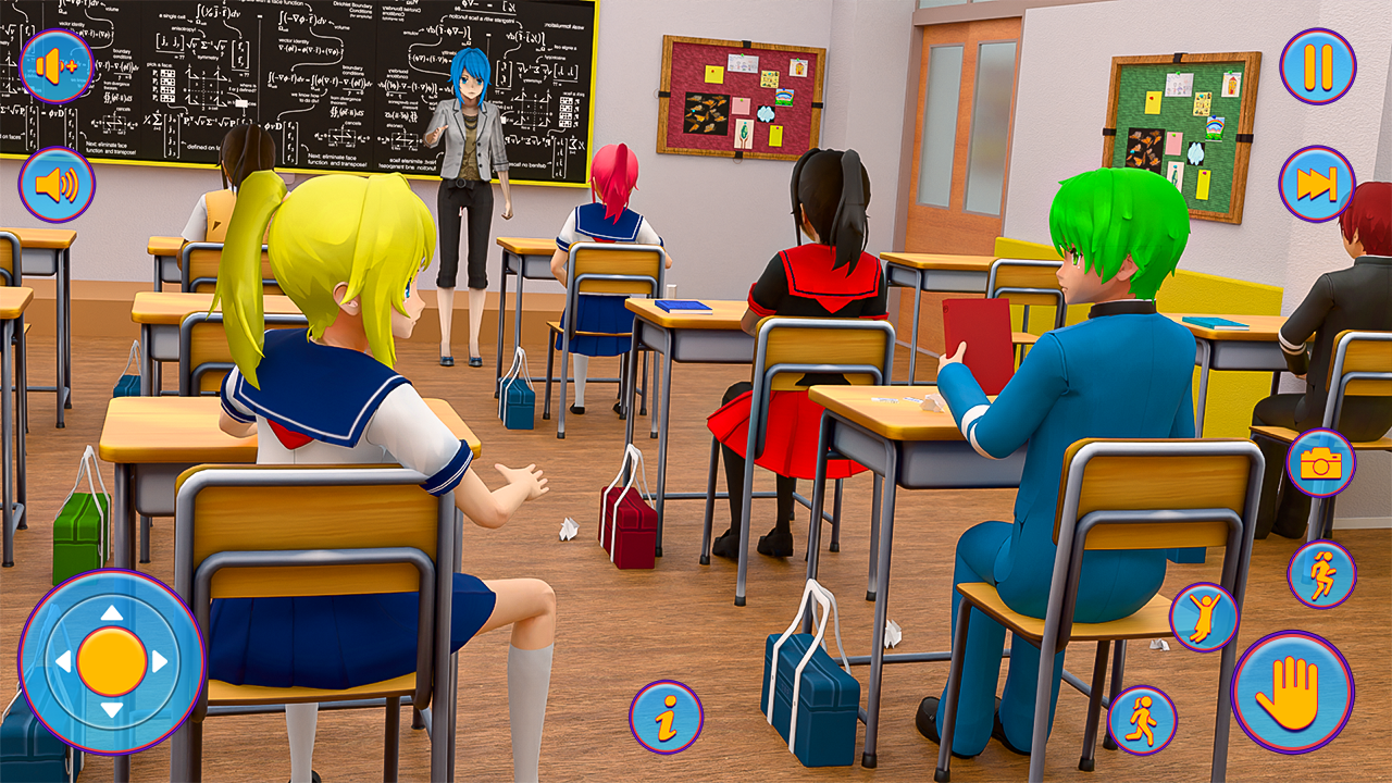 Anime High School Girl Life Simulator Game 2025: My Japanese Sakura ...