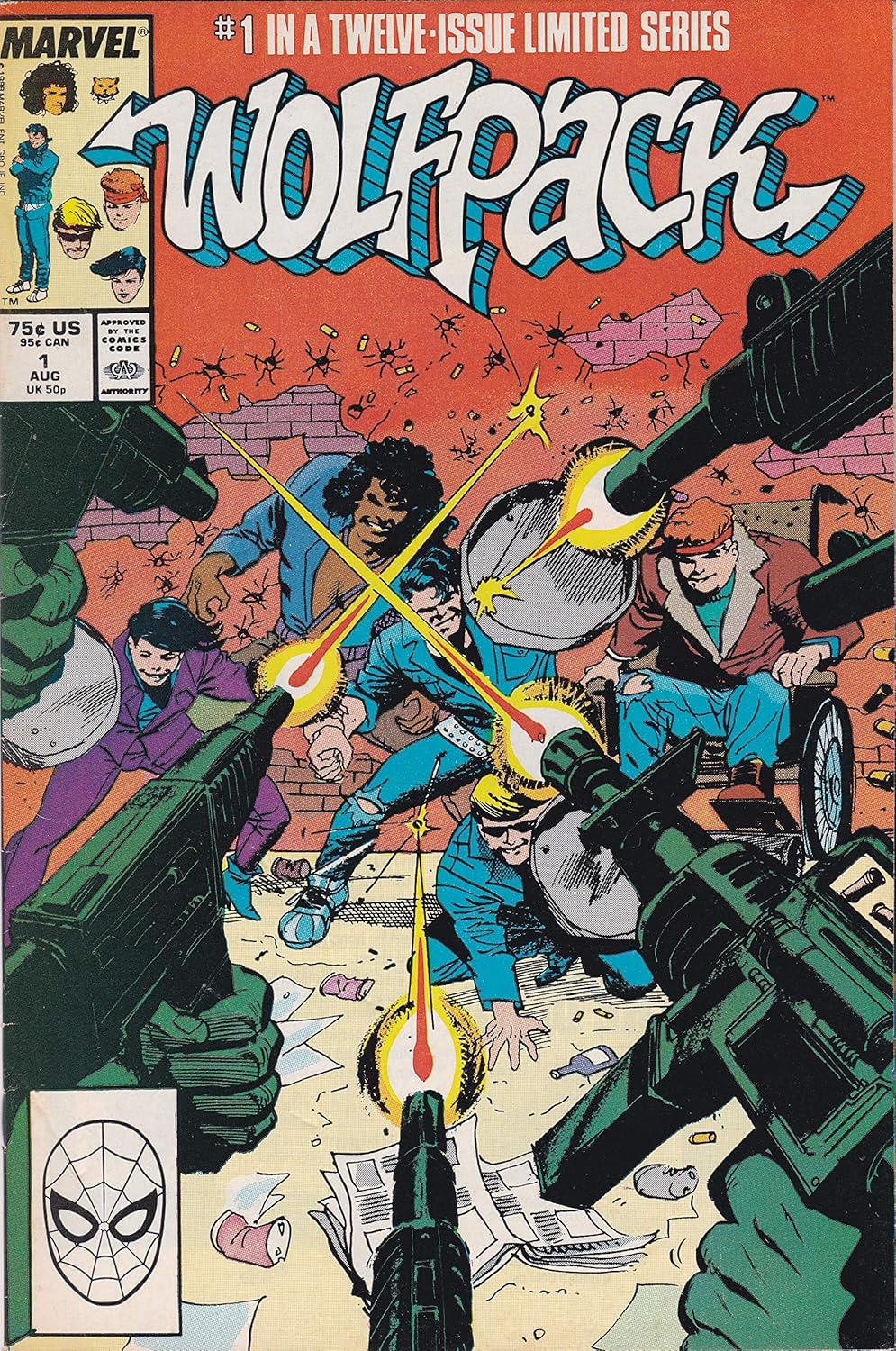 Amazon.com: Wolfpack Comic # 1 August 1988: Marvel Comics: Books