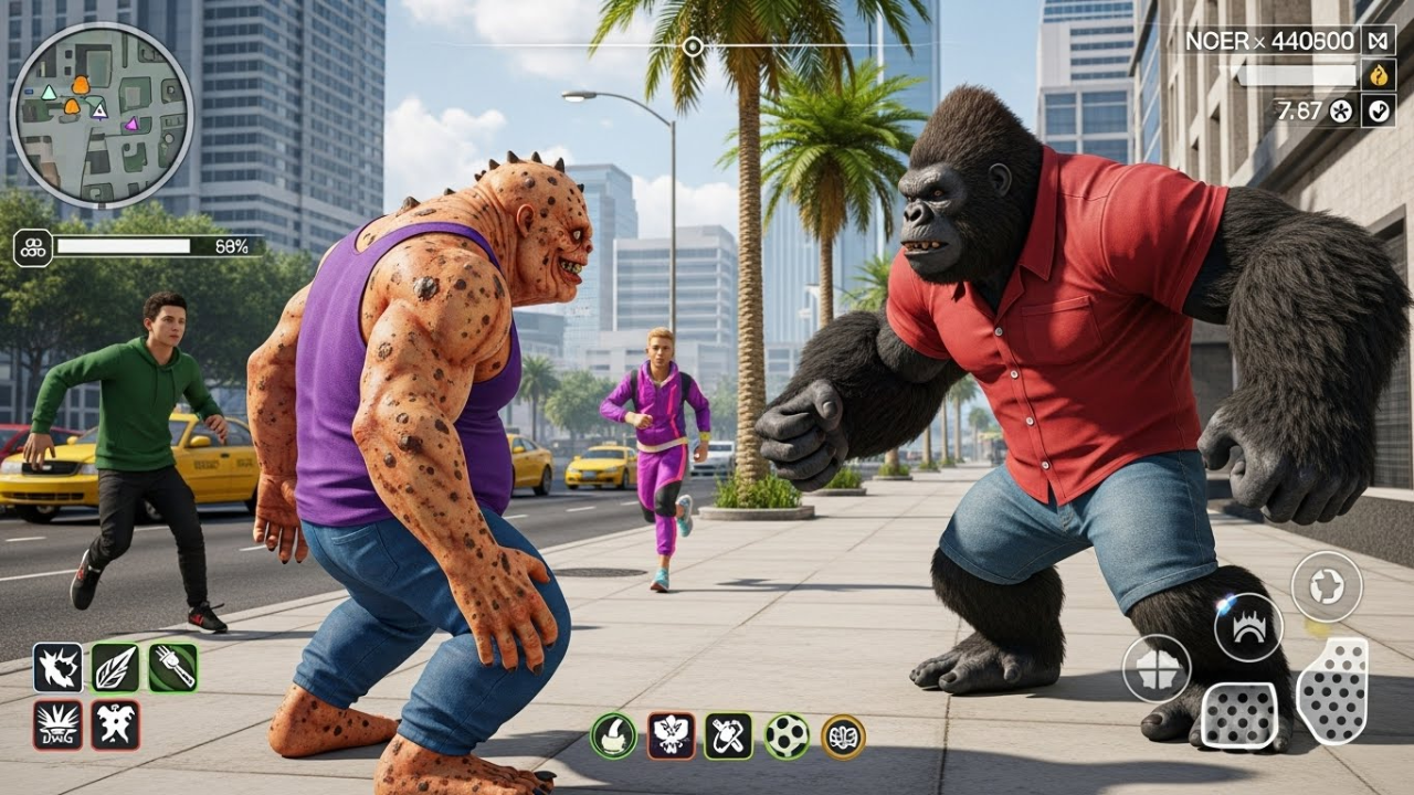Riesenmonster-Gorilla-Simulator – Amoklauf- und Chaosspiel:www.amazon ...