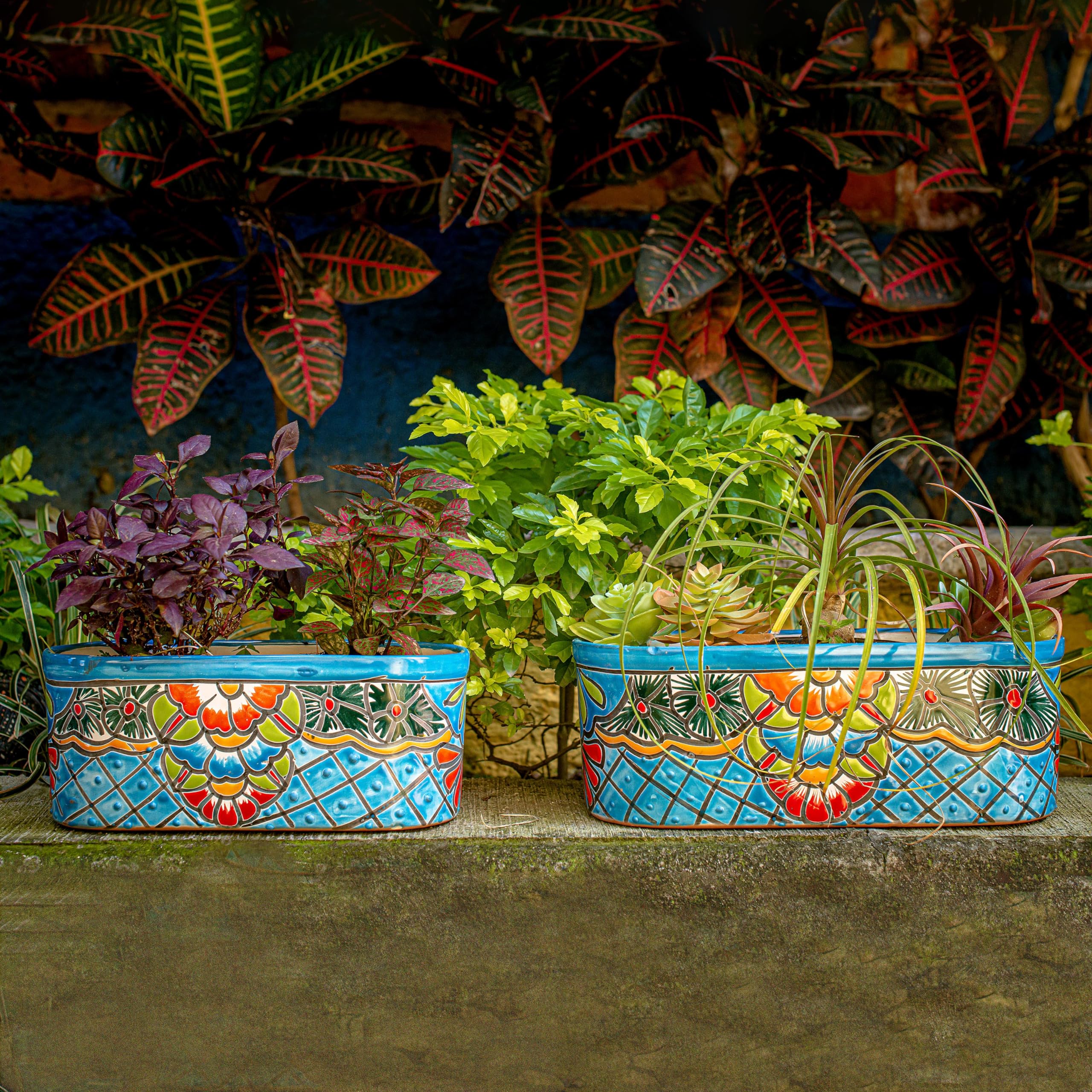 Snapklik.com : Evergreen Garden Talavera Mexican Pottery Ceramic ...