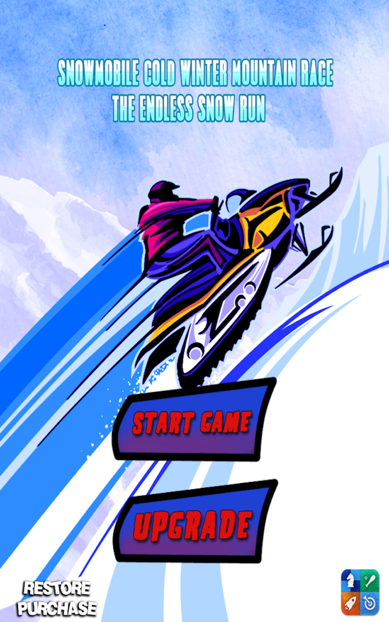 Snowmobile Cold Winter Mountain Race : The Endless Snow Run - Gold ...