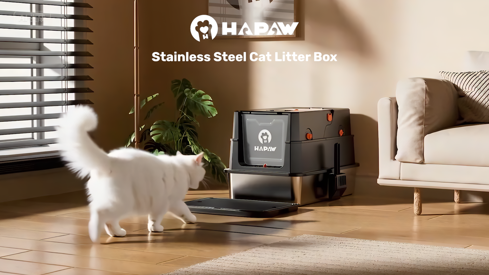 Watch HAPAW Stainless Steel Cat Litter Box on Amazon Live