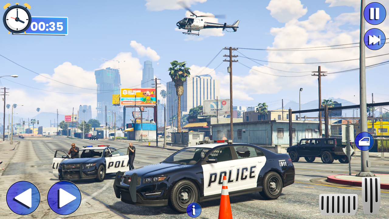 Real Open World Police Car Chase, Mafia City Games- Gangster Auto Town ...