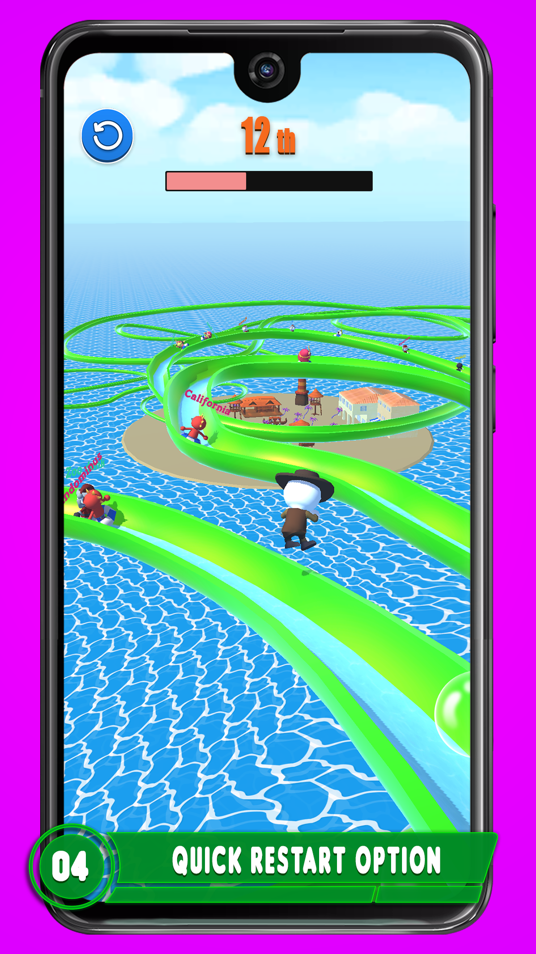 Aqua Slide Water Park: Sliding Fun Race Water Adventure Game:Amazon.co ...