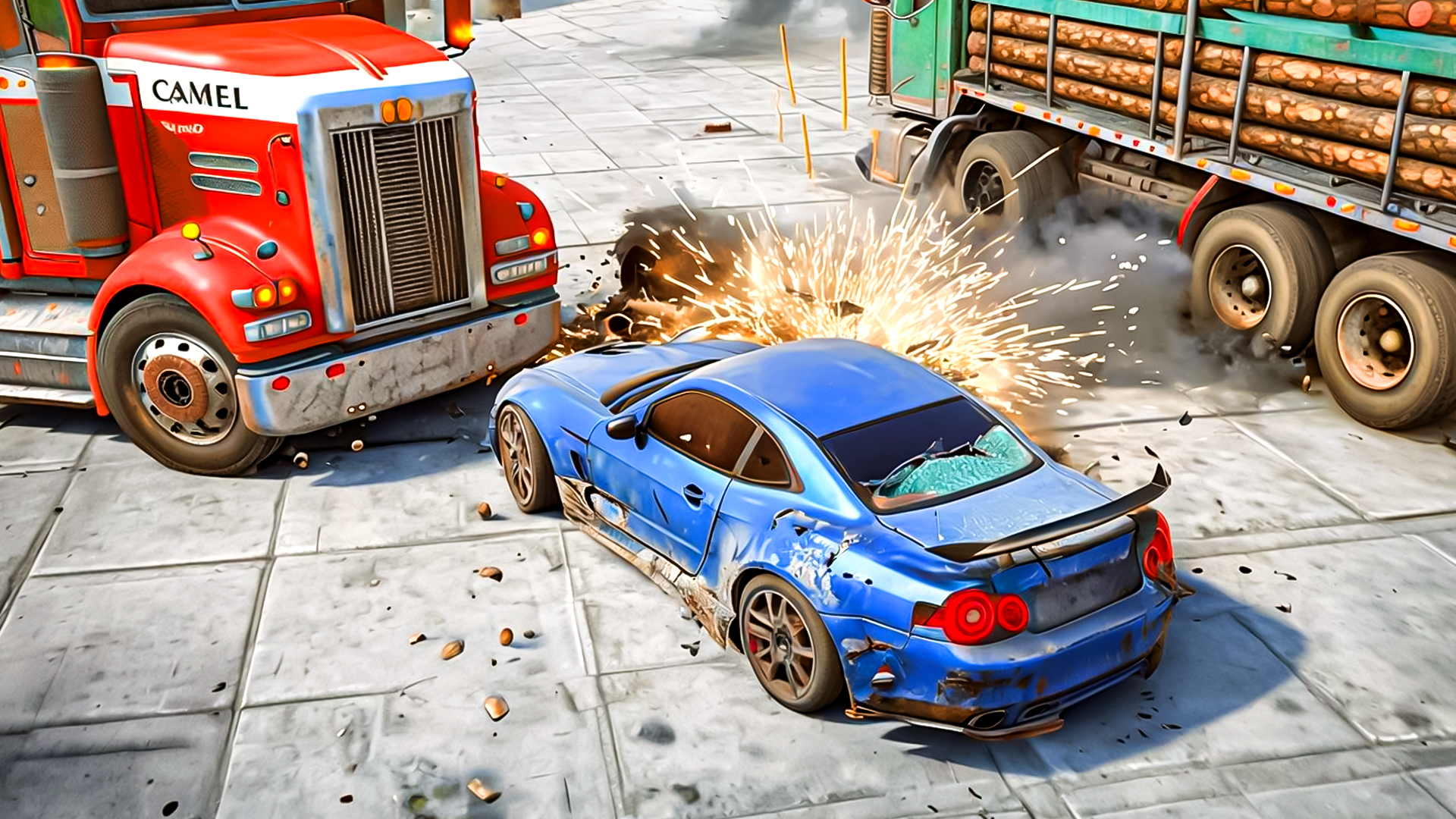 Real Car Crash Simulator Racing Demolition Derby Game-Amazonアプリストアのアプリ