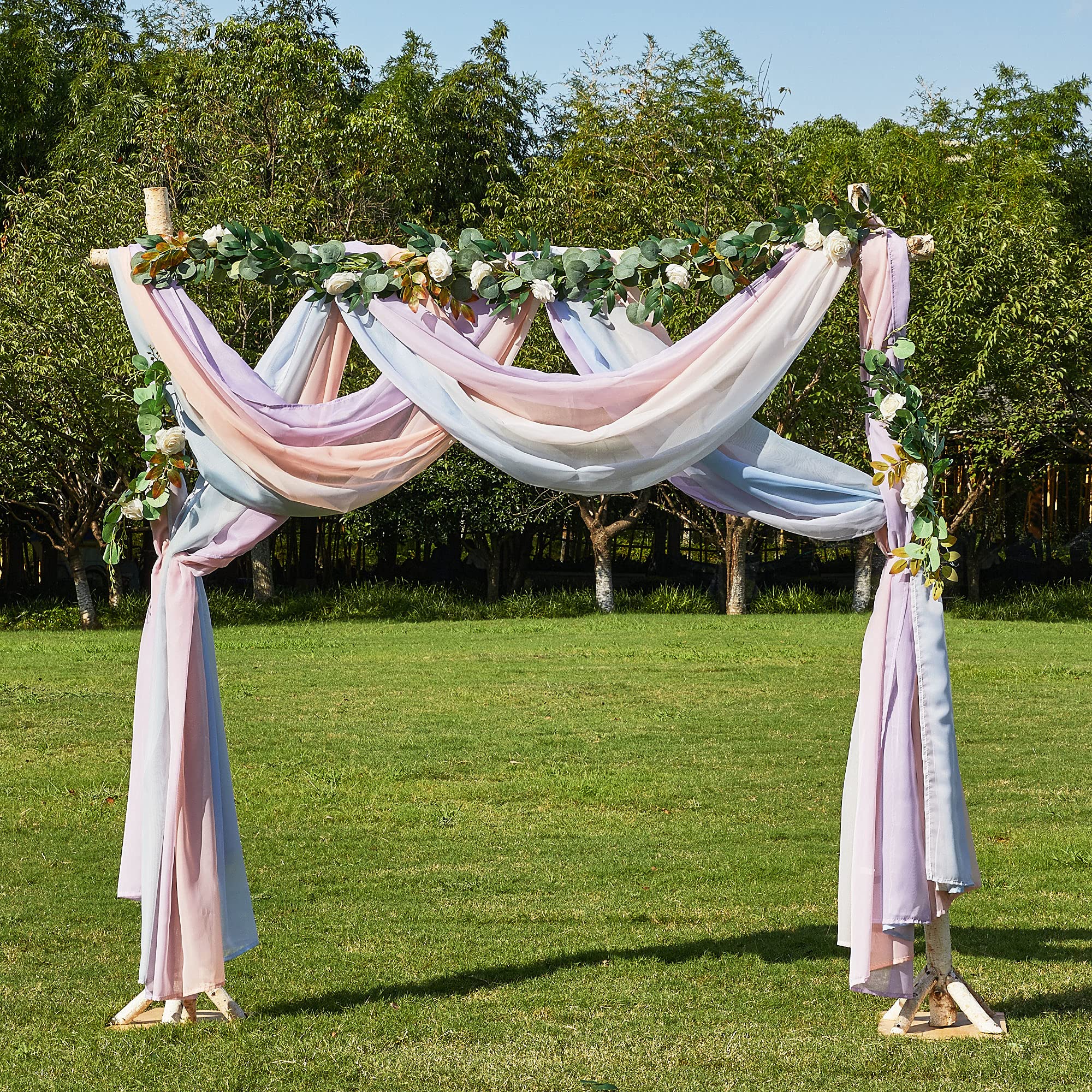Snapklik.com : Ombre Sheer Window Valances 216 Length, Rainbow Window ...