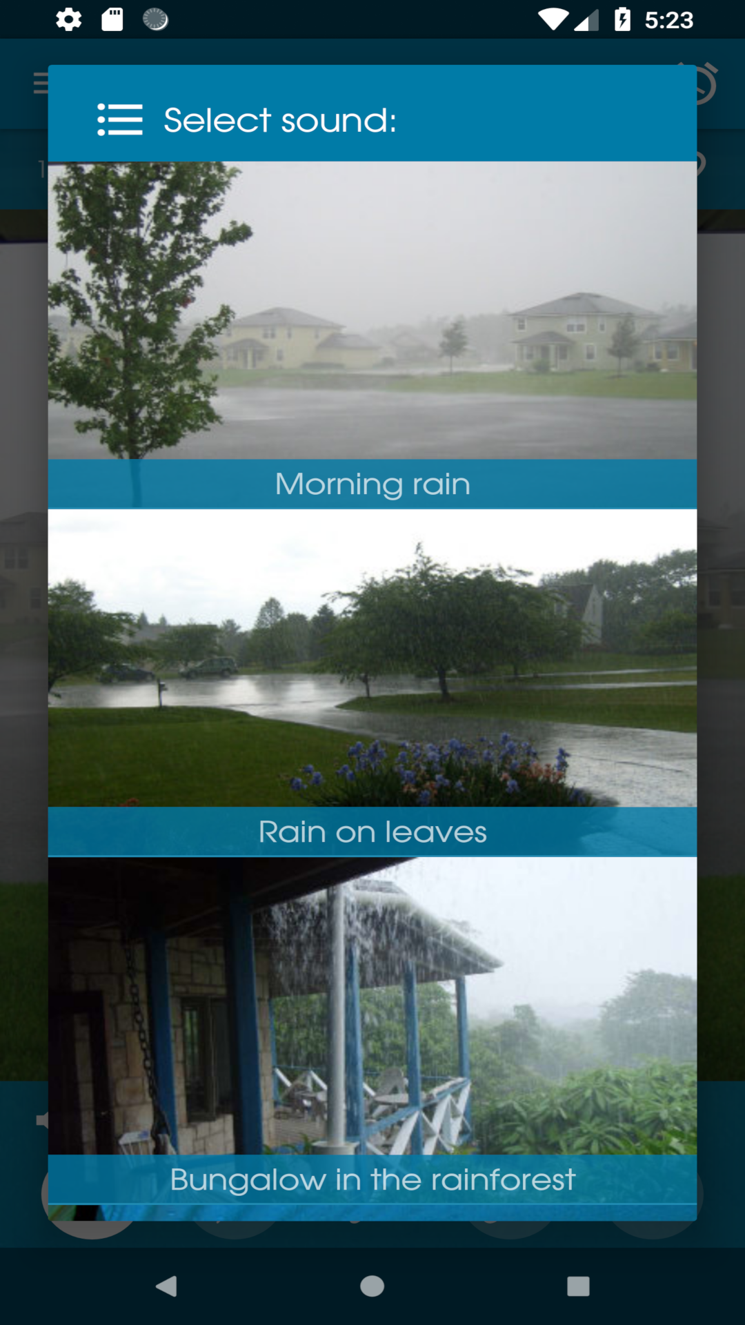 Relax Rain - Rain sounds: sleep and meditation - App on Amazon Appstore