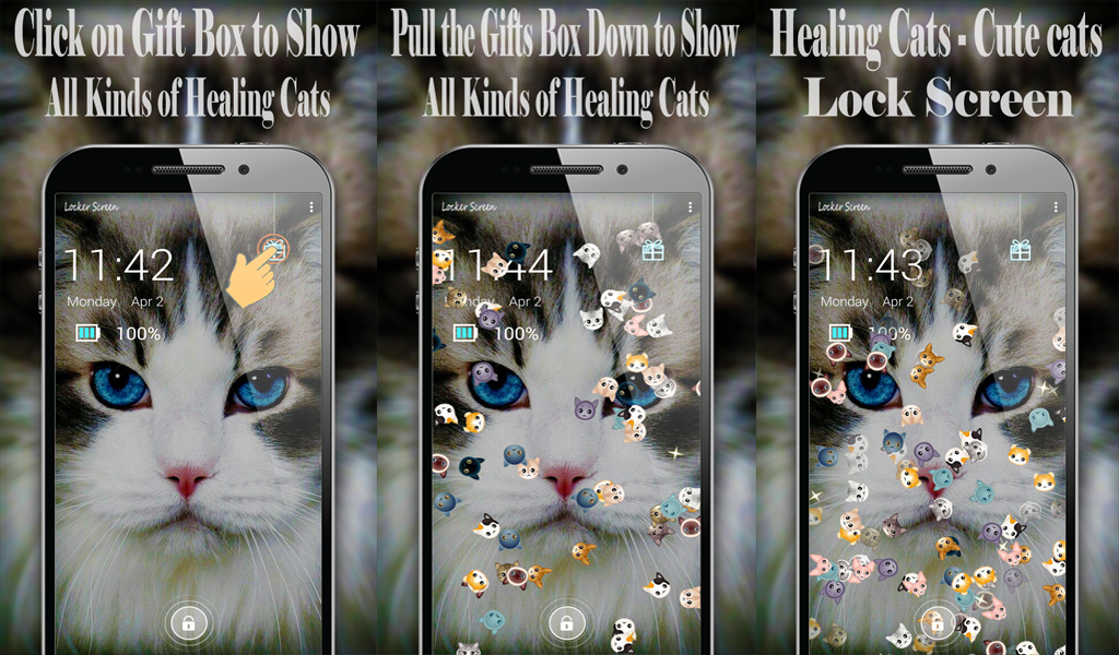 Healing Cats - Cute cats - Lock Screen - App on Amazon Appstore
