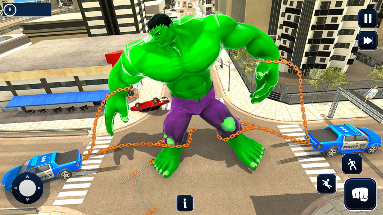 Real Open World Amazing Muscle Monster Urban City Rampage Fighting Hero ...