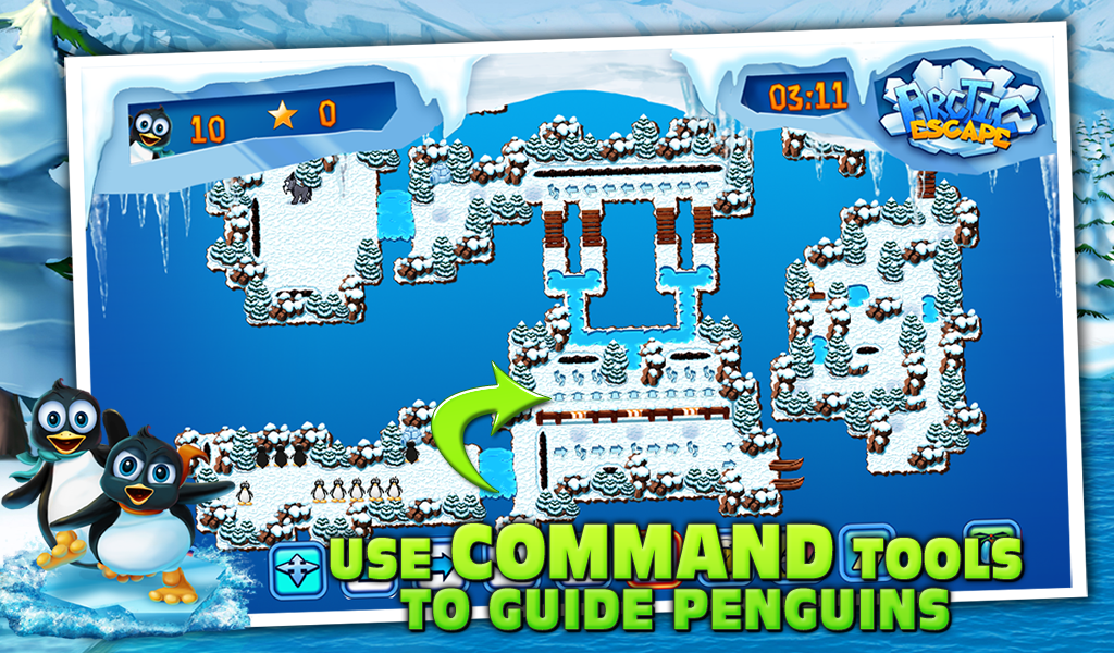 Arctic Escape - Lemmings-Inspired Strategy Puzzle. Use Logic To Guide ...