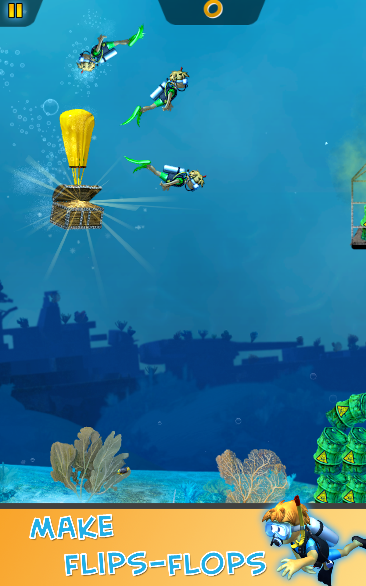 DiveMaster - Underwater Scuba Diver Treasure Race game with sharks and ...