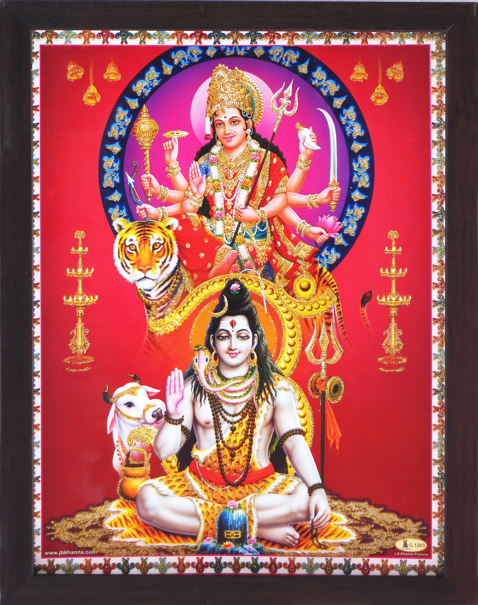 Buy Shiva Giving Blessings With Maa Durga A Unique And Indian buy-shiva-giving-blessings-with-maa-durga-a-unique-and-indian