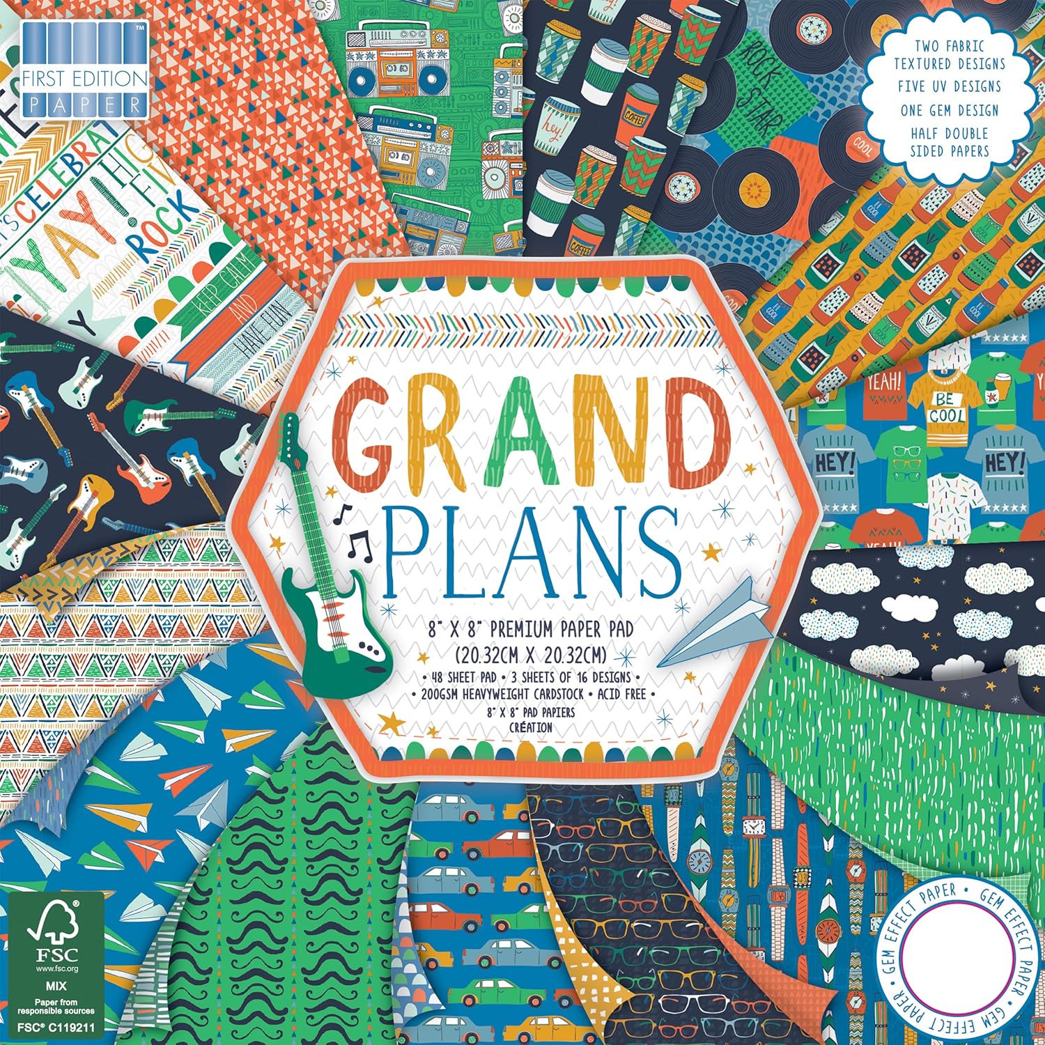 FEPAD159 | Grand Plans Premium Paper Pad 8" x 8" | 48 Sheet Pad ...
