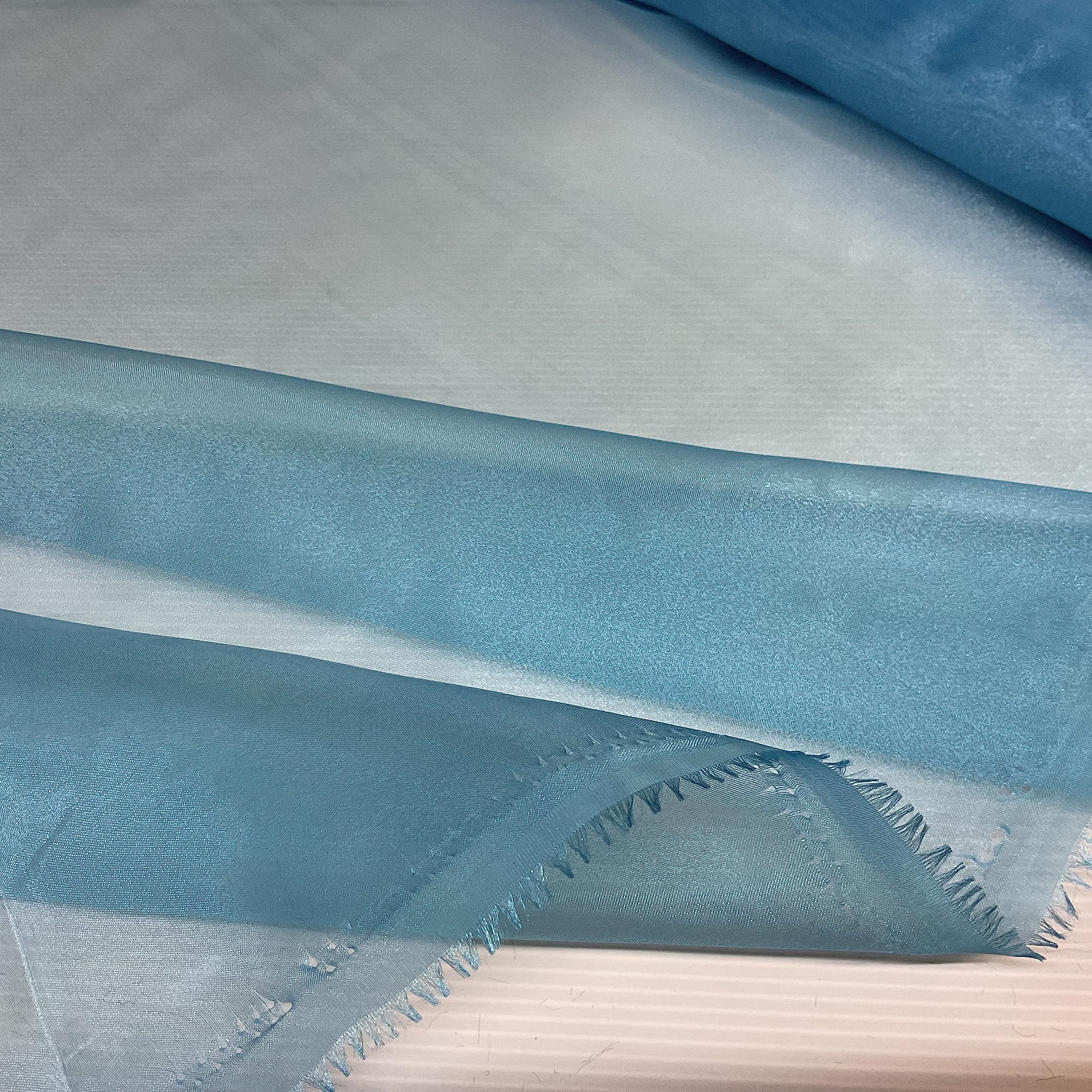 Turquoise 2 Meter Pack Plain Sheer Lightweight Organza Voile Drape ...