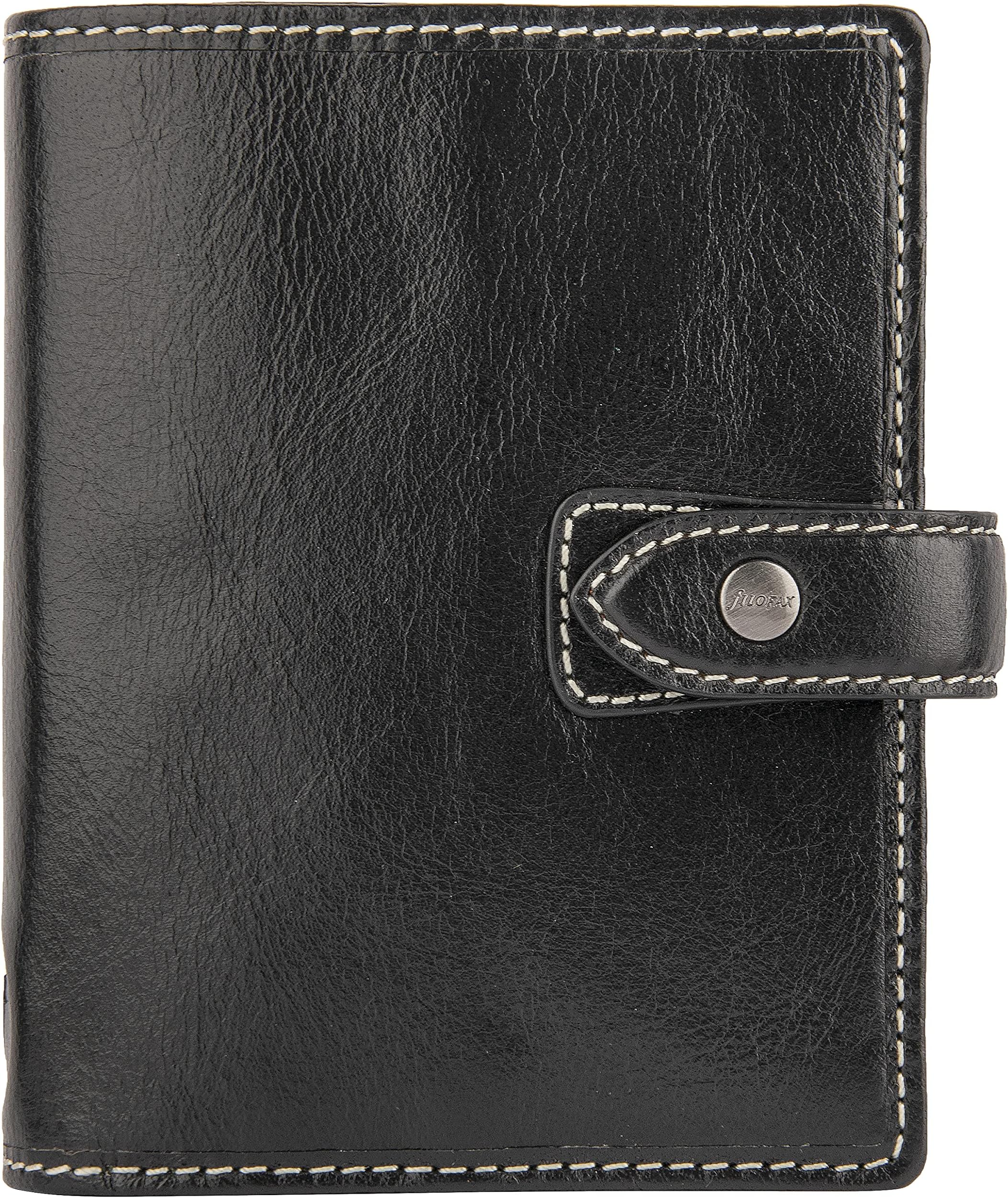 Amazon.com : Filofax Pocket Finsbury Black organiser : Fine Writing ...