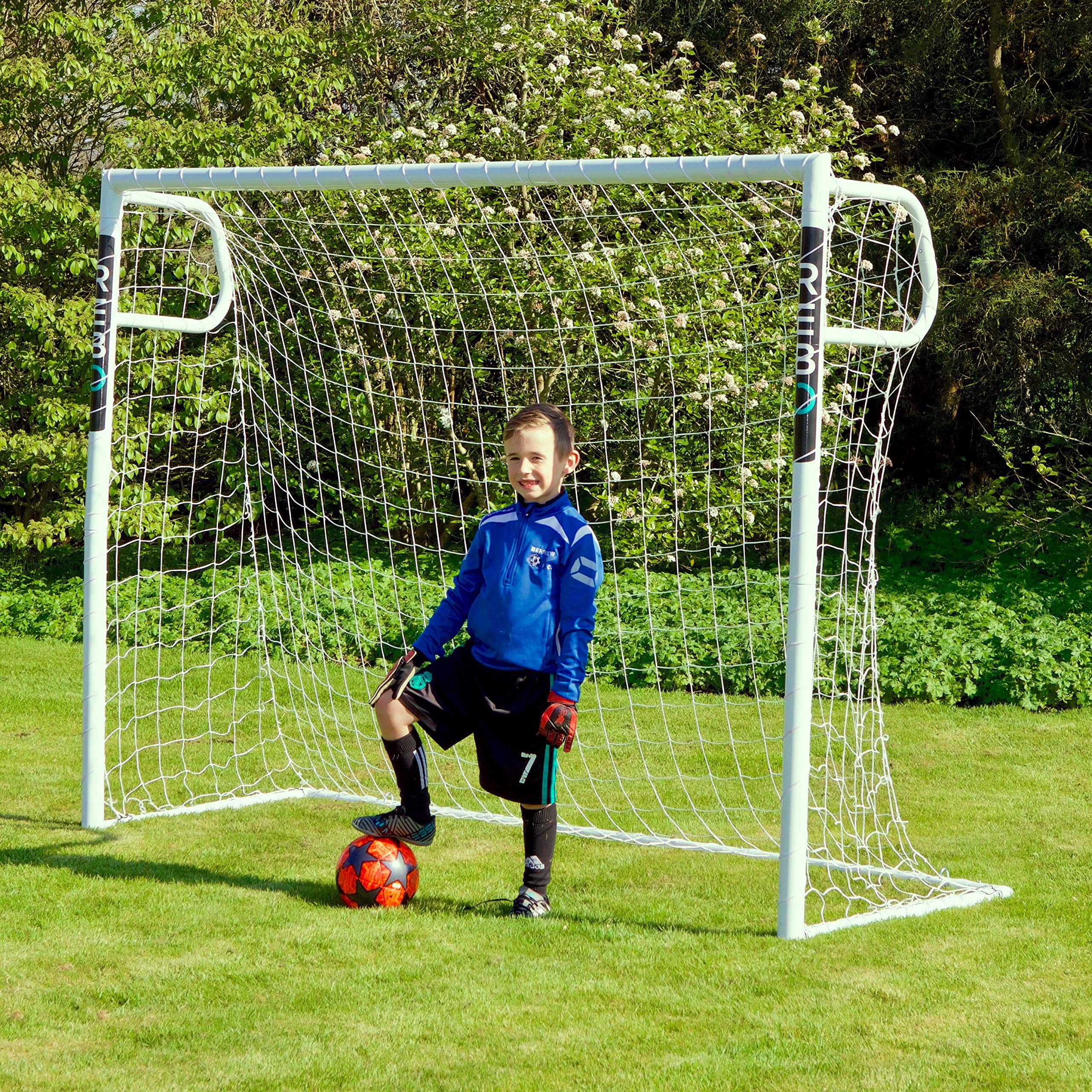 Buy Rebo Steel Pro Football Goal with Locking System - 8 x 6FT Goal ...