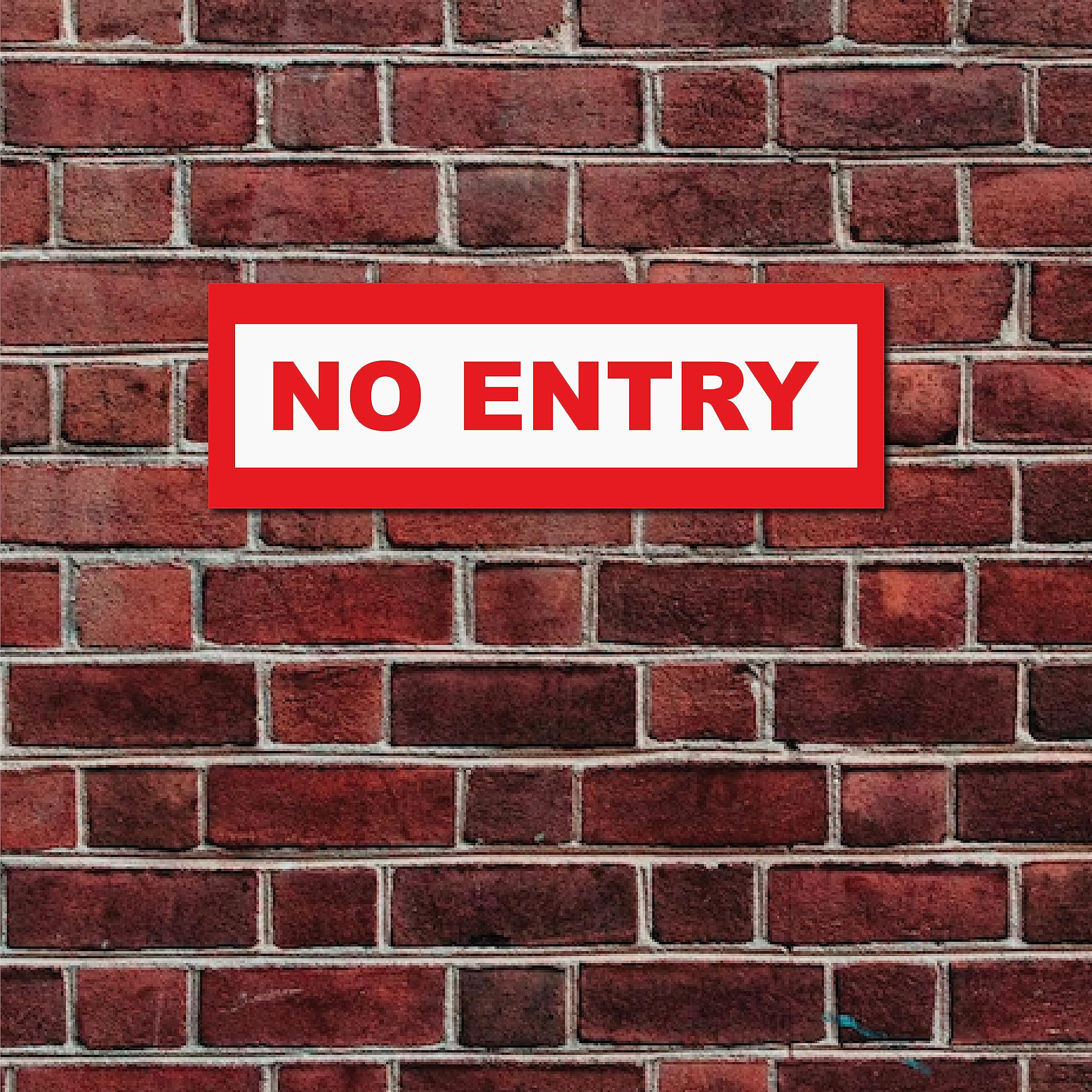 Buy SIGN EVER No Entry Sign Board Office Bank Hospital Restaurant ...